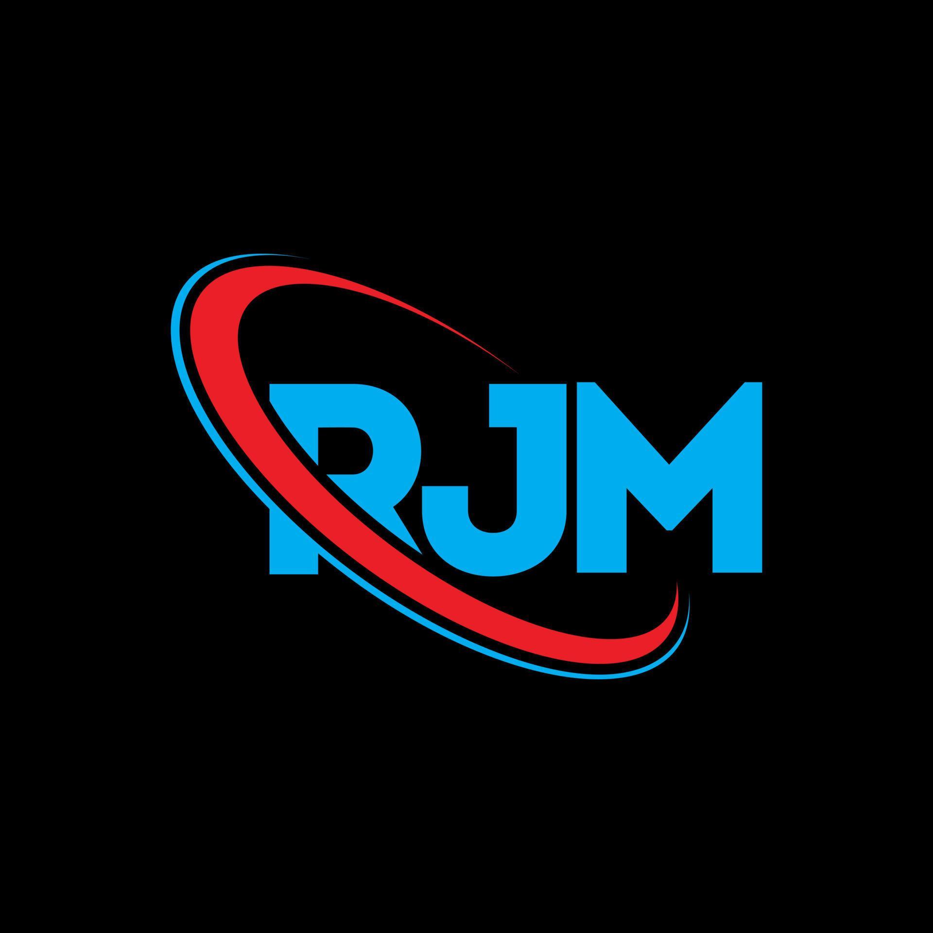 RJM logo. RJM letter. RJM letter logo design. Initials RJM logo linked with circle and uppercase ...