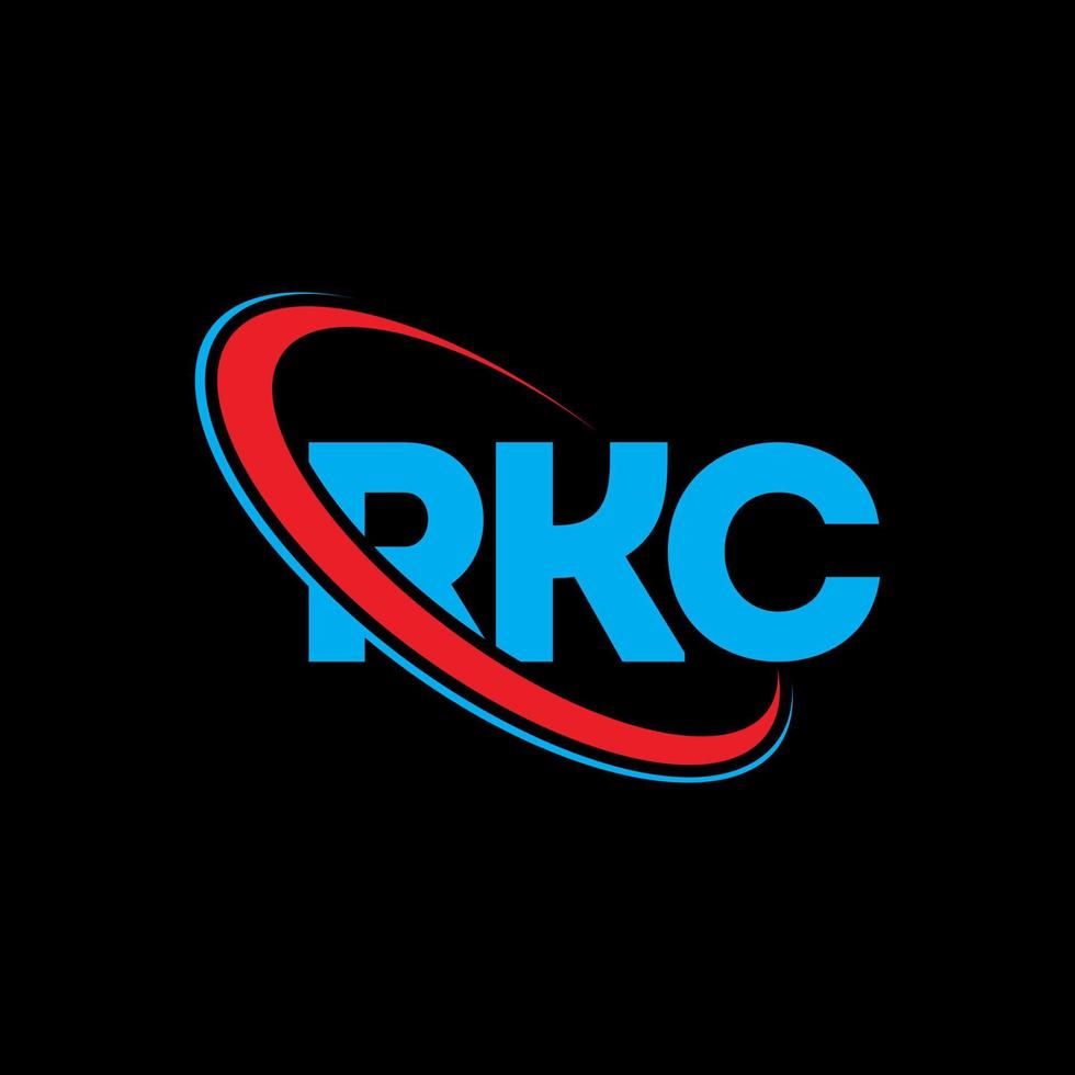 logotipo de rkc. letra rkc. diseño del logotipo de la letra rkc. logotipo de las iniciales rkc ...