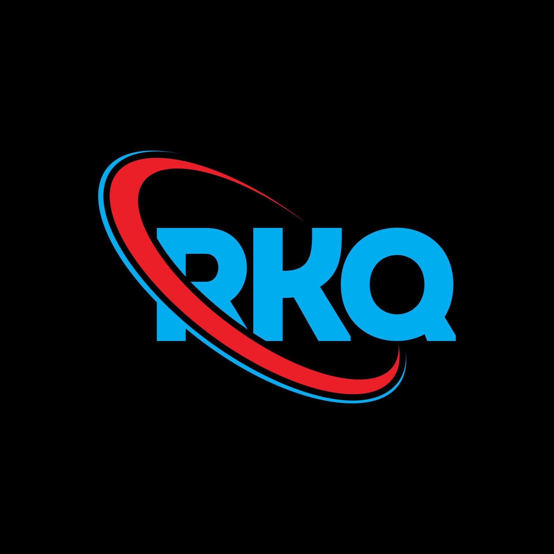 logotipo de rkq. letra rkq. diseño del logotipo de la letra rkq. Logotipo de iniciales rkq ...