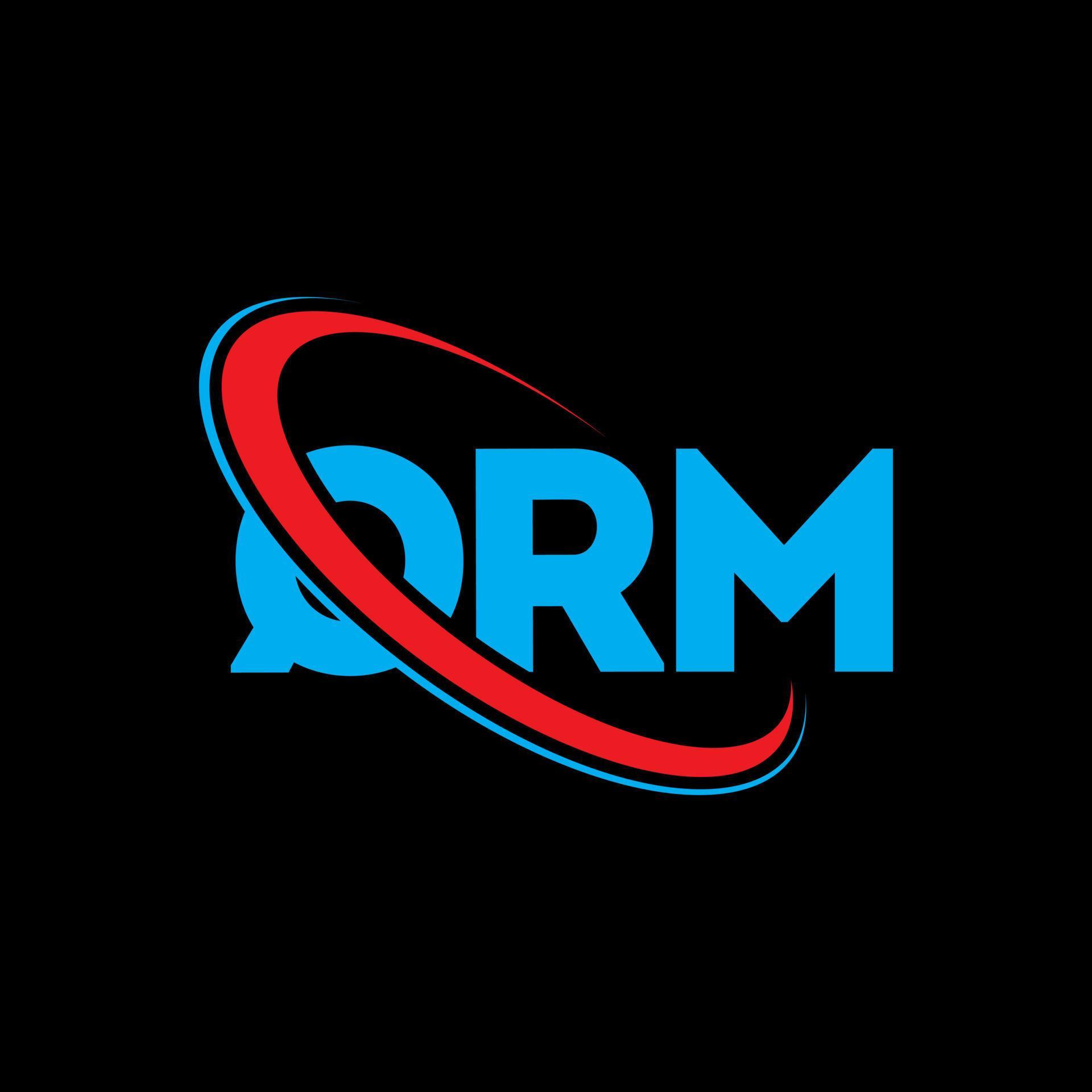 QRM logo. QRM letter. QRM letter logo design. Initials QRM logo linked with circle and uppercase ...