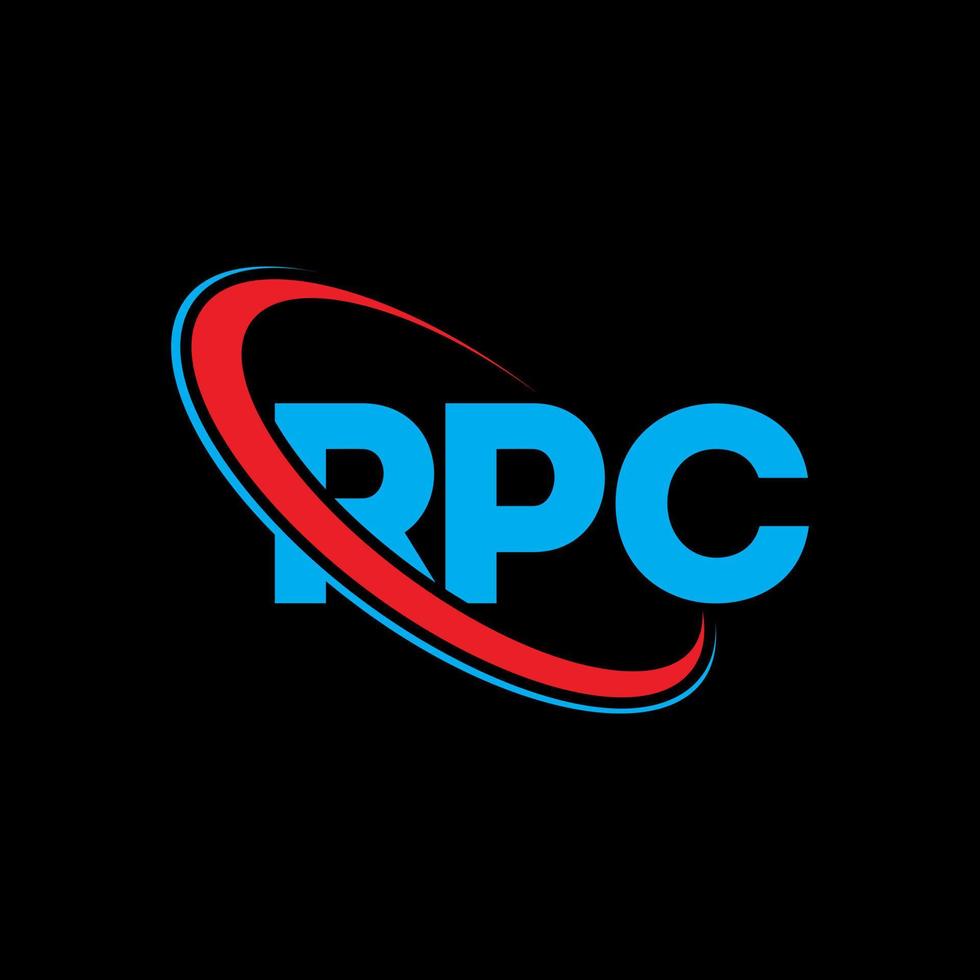 logotipo de rpc. letra rpc. diseño del logotipo de la letra rpc. iniciales del logotipo de rpc ...