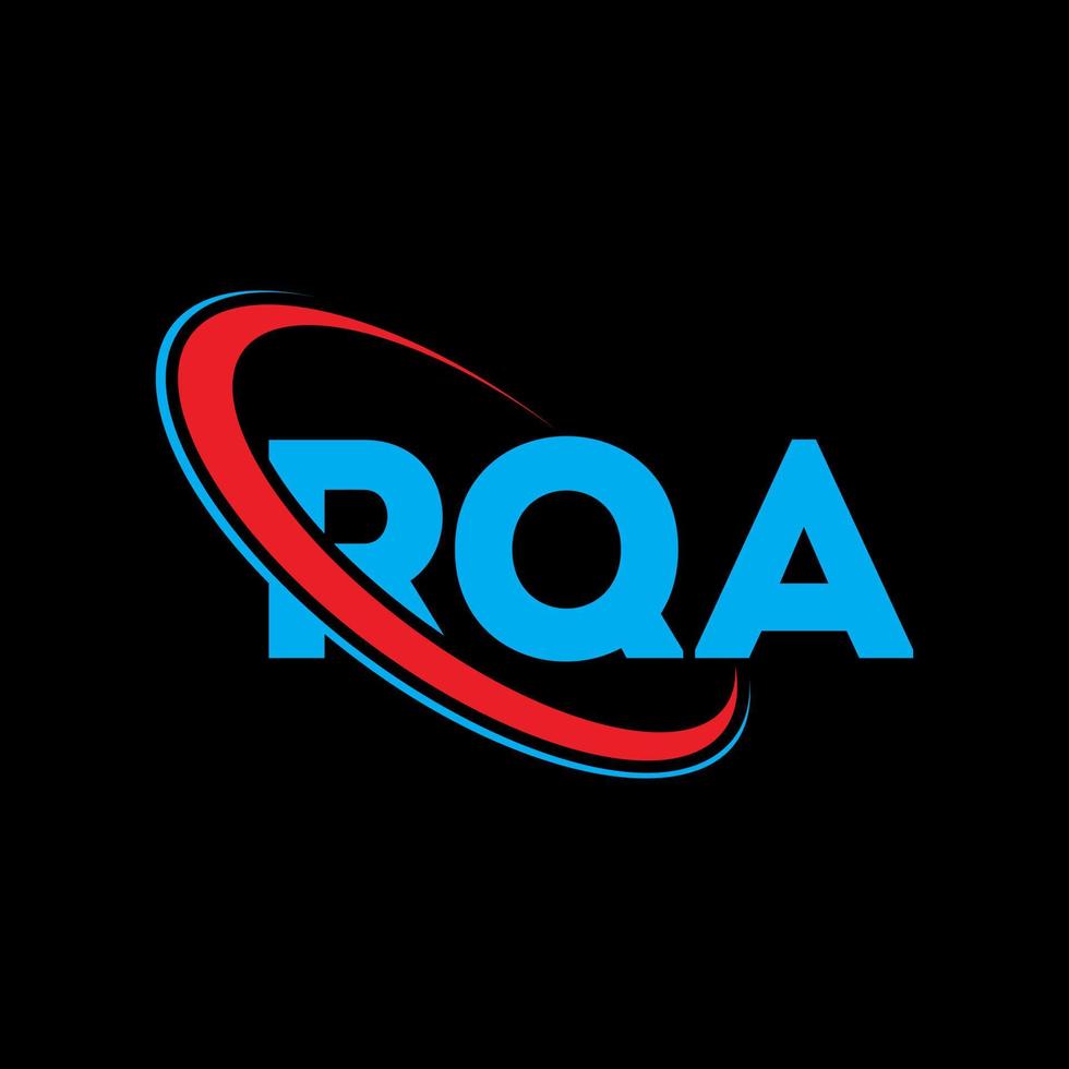 RQA logo. RQA letter. RQA letter logo design. Initials RQA logo linked with circle and uppercase ...