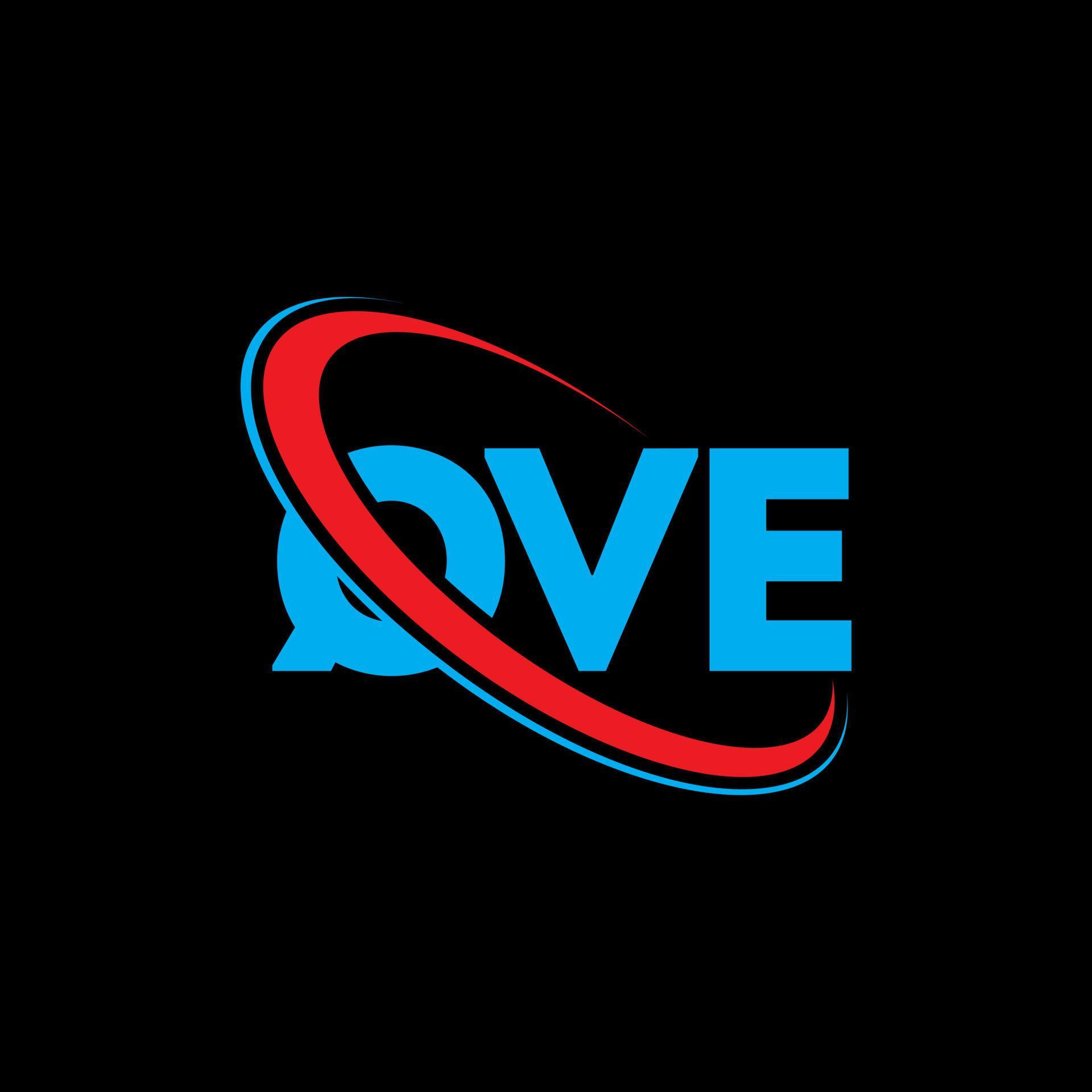 QVE logo. QVE letter. QVE letter logo design. Initials QVE logo linked with circle and uppercase ...