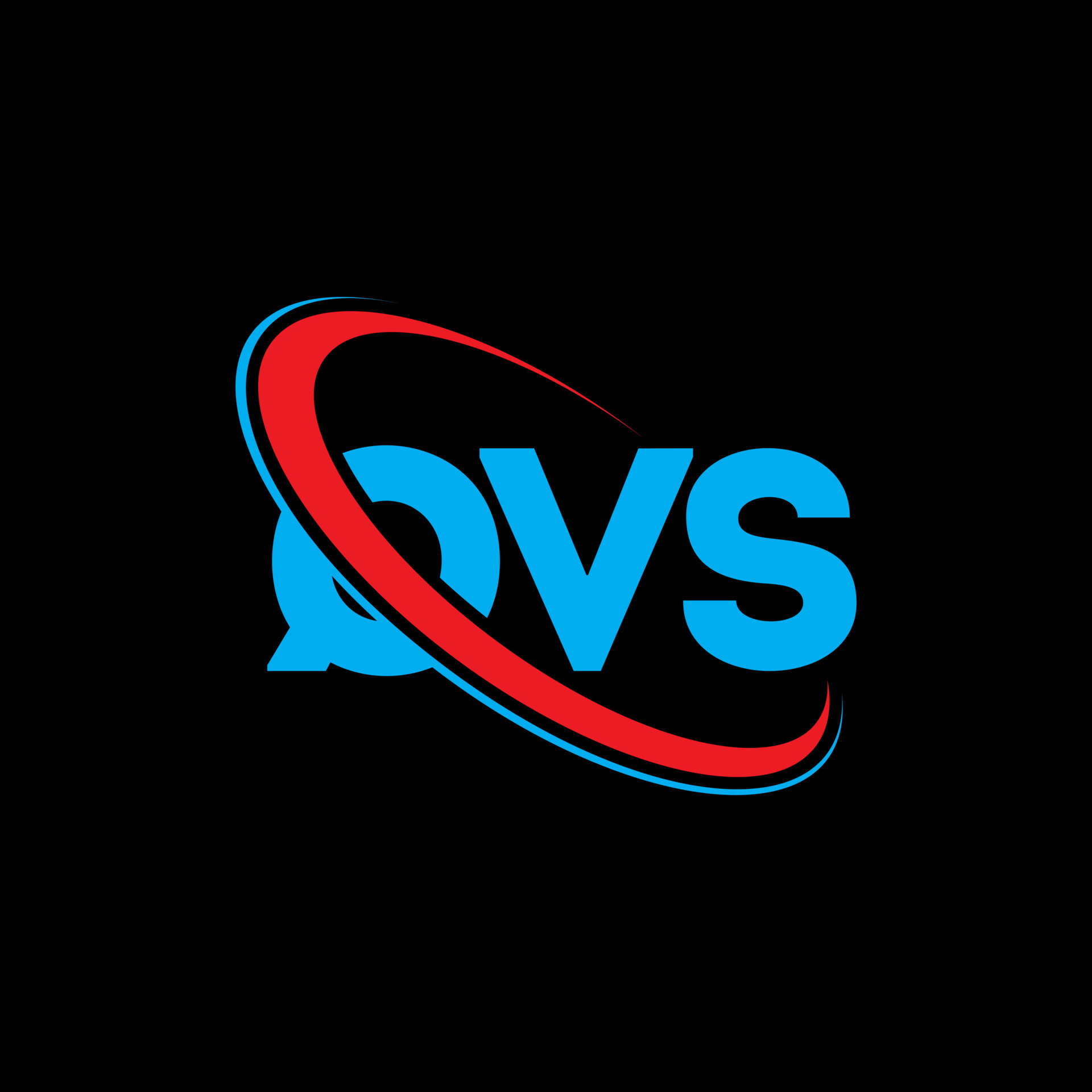QVS logo. QVS letter. QVS letter logo design. Initials QVS logo linked ...