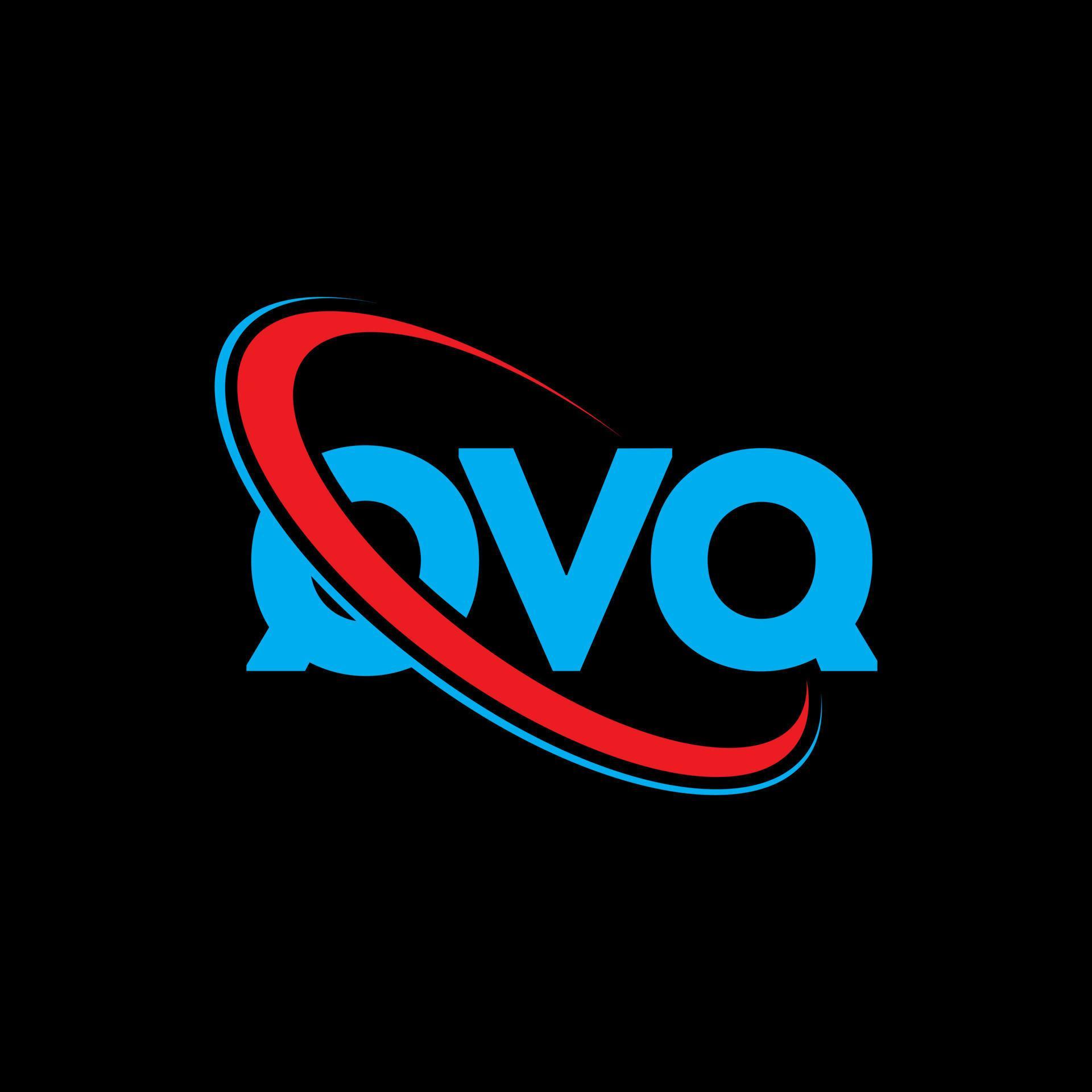 QVQ logo. QVQ letter. QVQ letter logo design. Initials QVQ logo linked with circle and uppercase ...