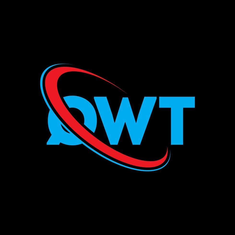 logotipo qwt. qwt carta. diseño del logotipo de la letra qwt. logotipo qwt de iniciales ...