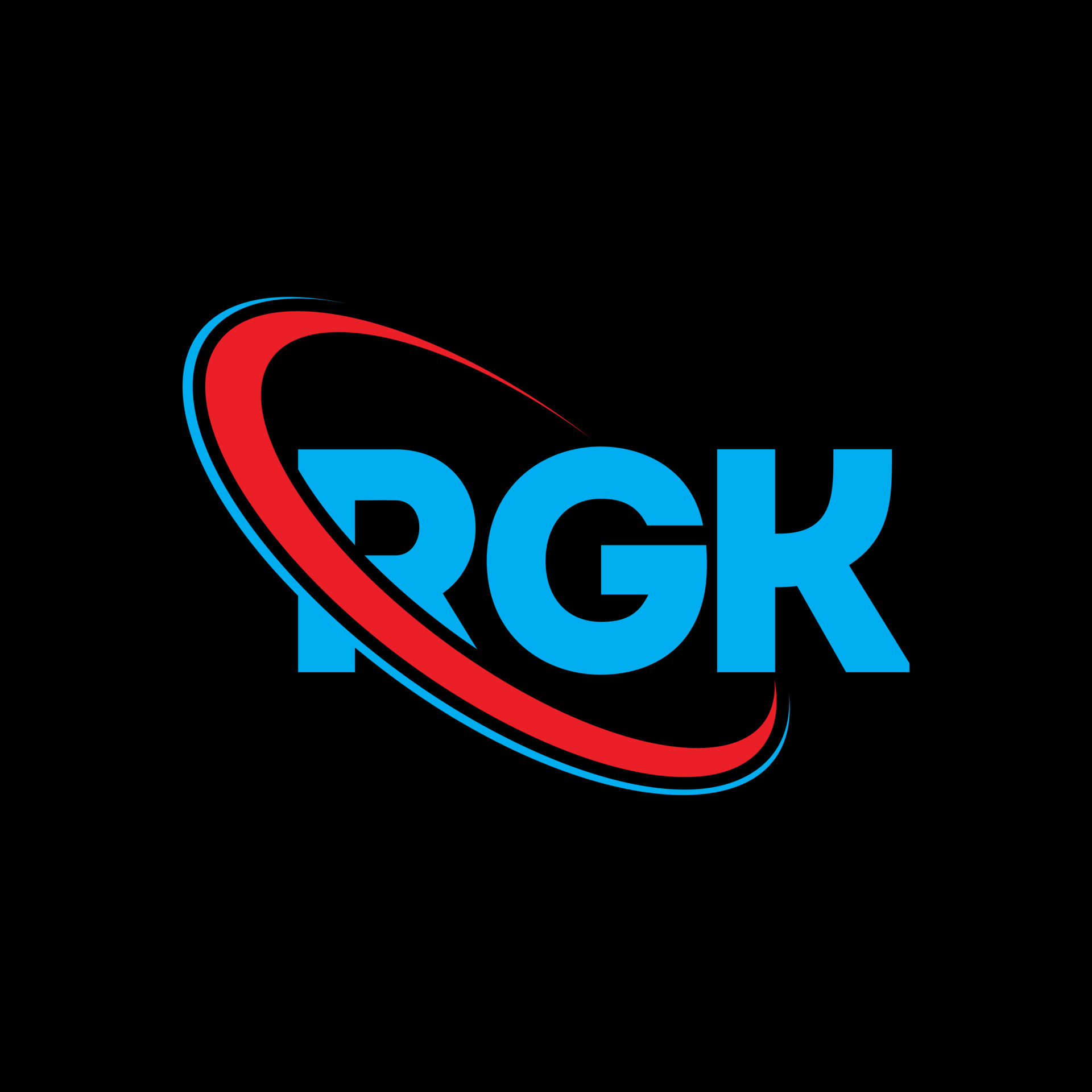 logotipo de rgk. letra rgk. diseño de logotipo de letra rgk. logotipo de iniciales rgk vinculado ...