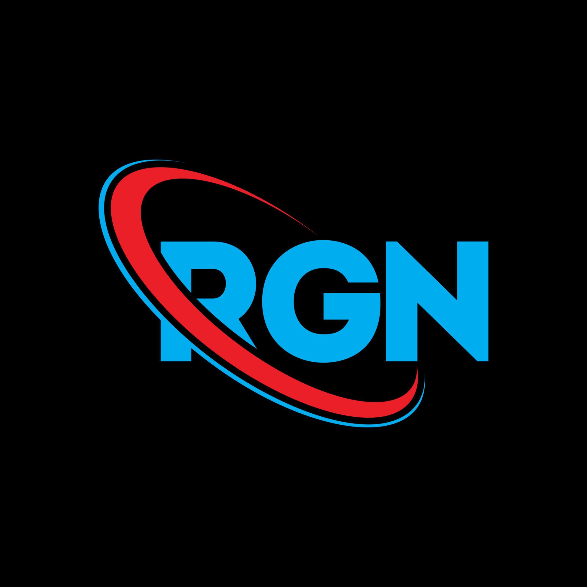 logotipo de rgn. carta rgn. diseño de logotipo de letra rgn. logotipo de iniciales rgn vinculado ...