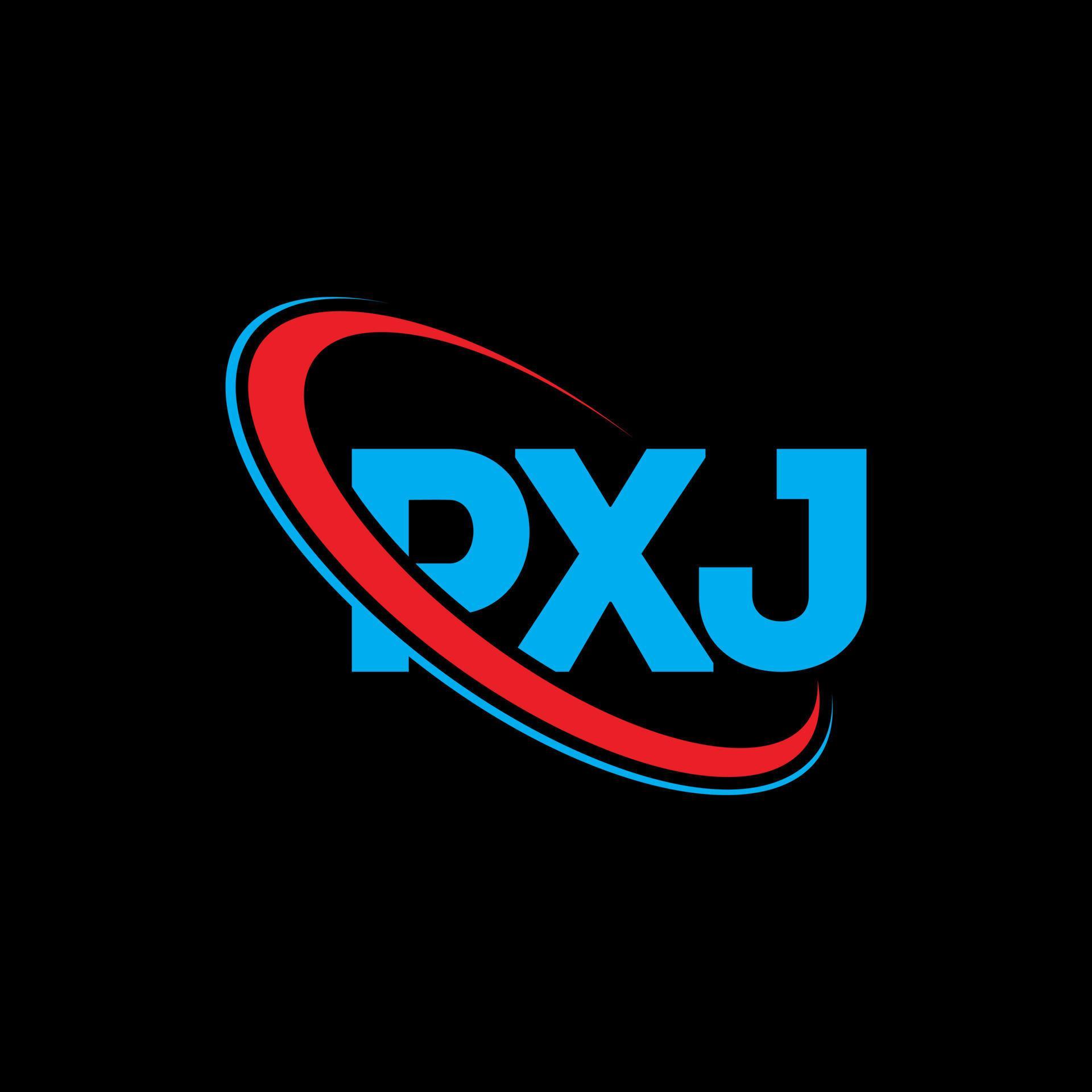 logotipo de pxj. letra pxj. diseño del logotipo de la letra pxj. logotipo de iniciales pxj ...