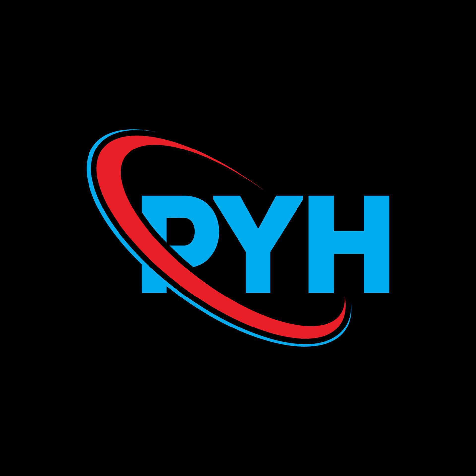 logotipo de pyh. carta pyh. diseño del logotipo de la letra pyh. Logotipo de iniciales pyh ...