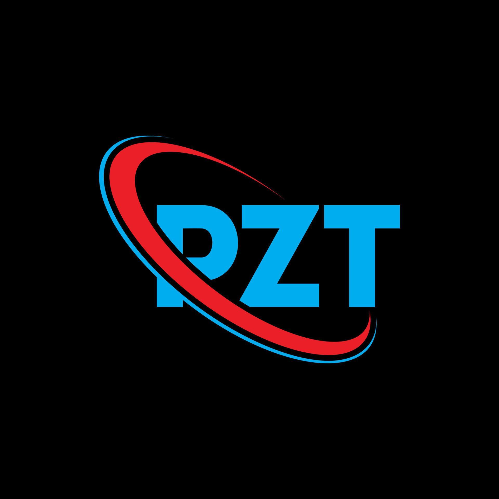 logotipo de pzt. letra pzt. diseño del logotipo de la letra pzt. logotipo de iniciales pzt ...