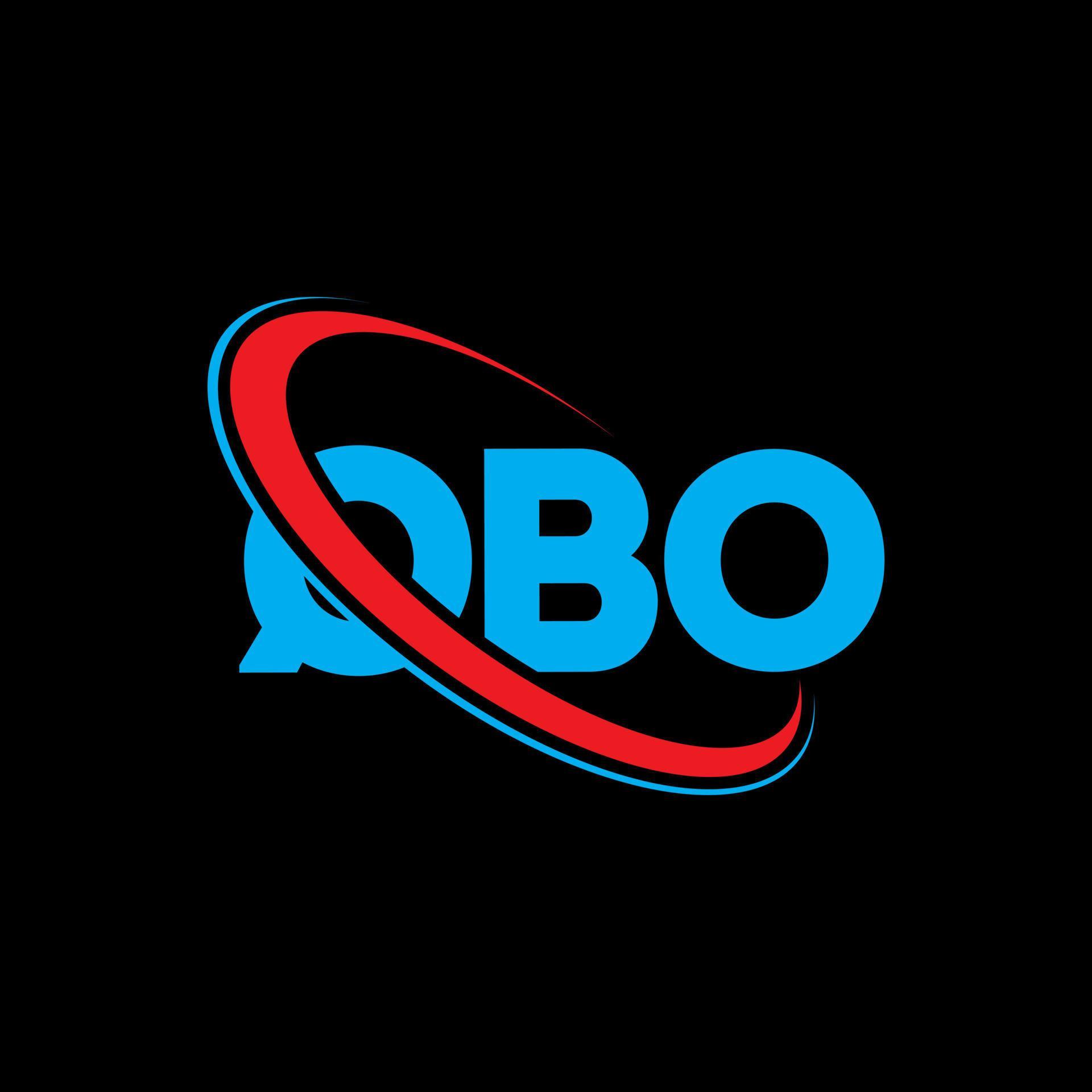 logotipo de qbo. letra qbo. diseño del logotipo de la letra qbo. Iniciales del logotipo de qbo ...