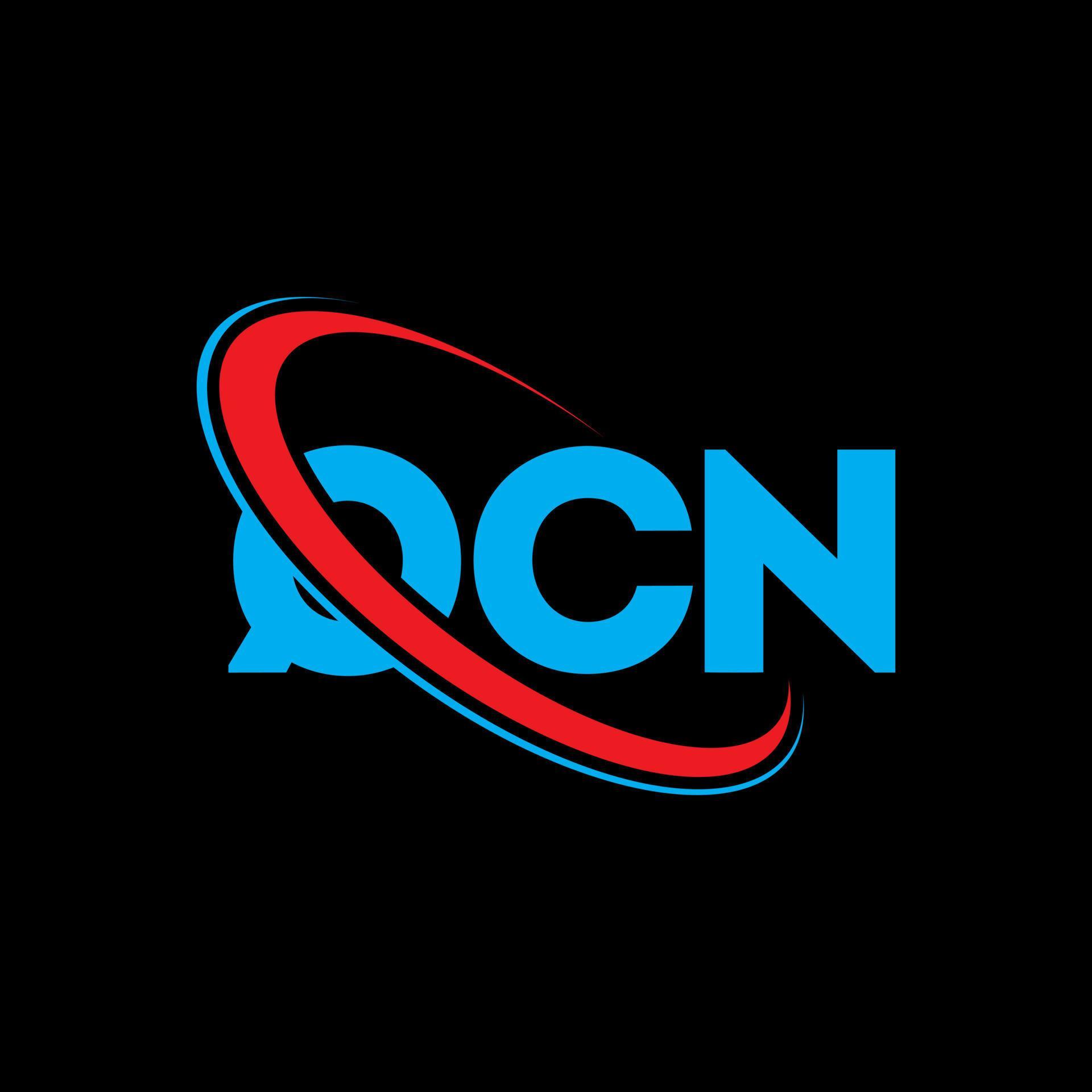 QCN logo. QCN letter. QCN letter logo design. Initials QCN logo linked with circle and uppercase ...