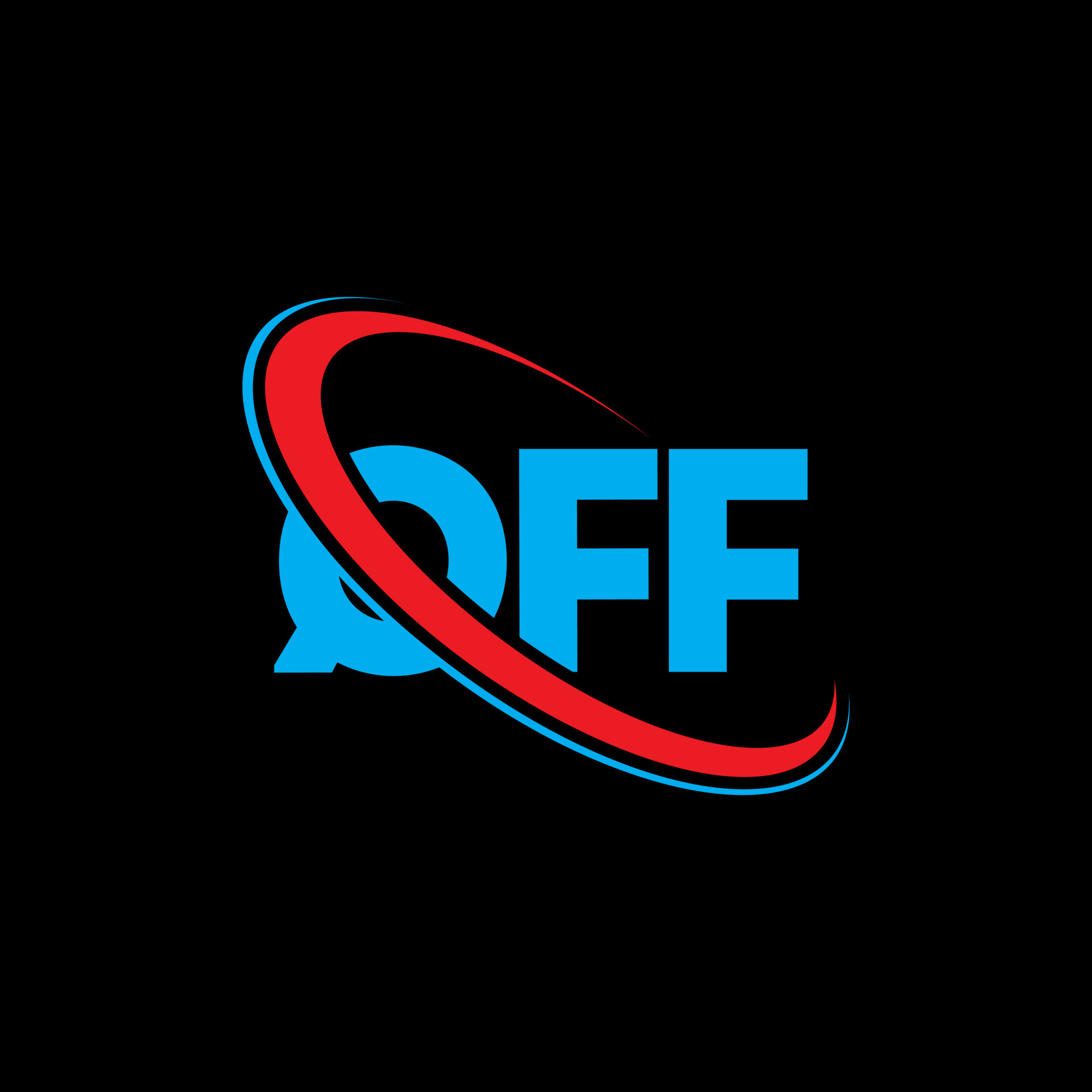 logotipo qff. letra qff. diseño del logotipo de la letra qff. logotipo de las iniciales qff ...