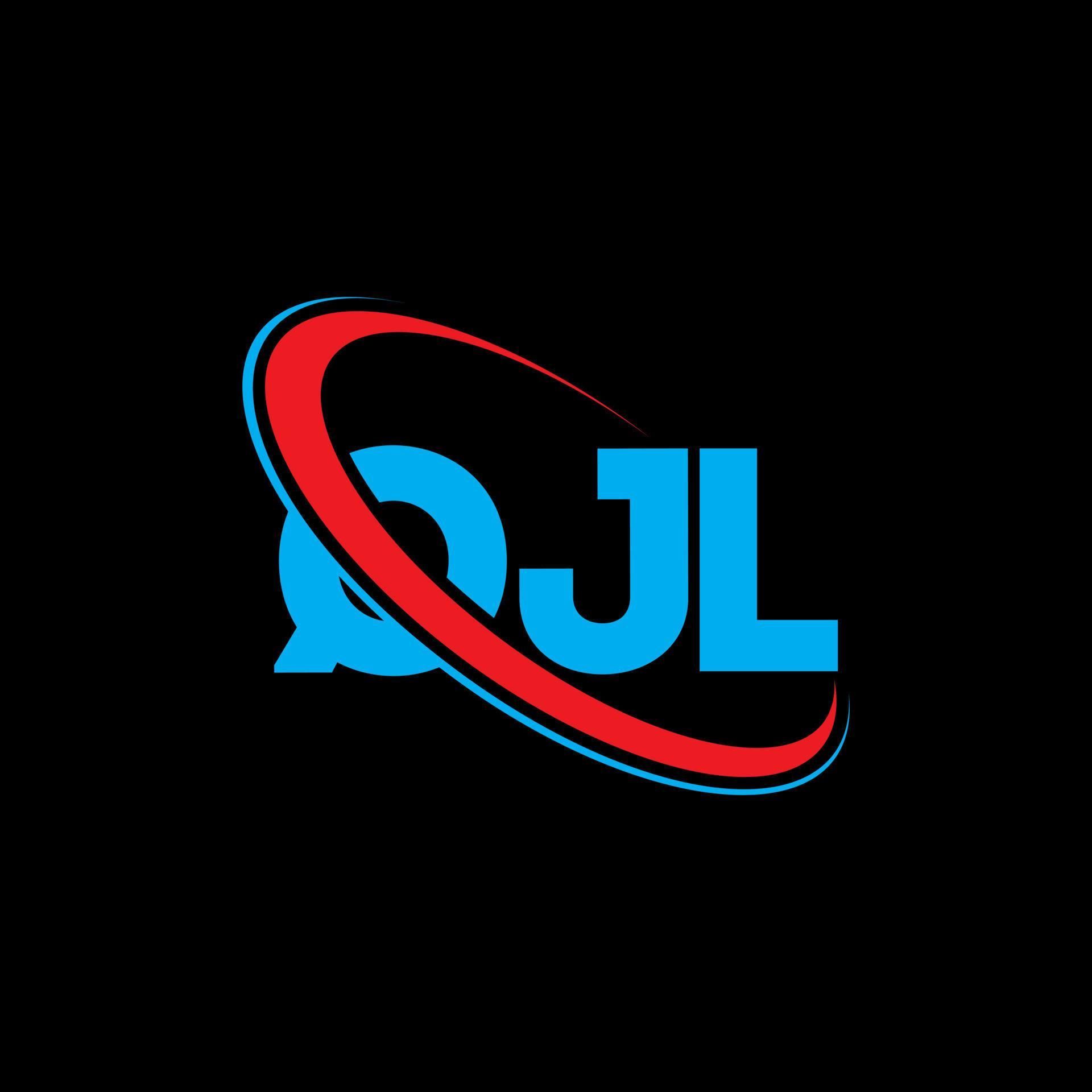 logotipo qjl. letra qjl. diseño del logotipo de la letra qjl. logotipo qjl de iniciales ...