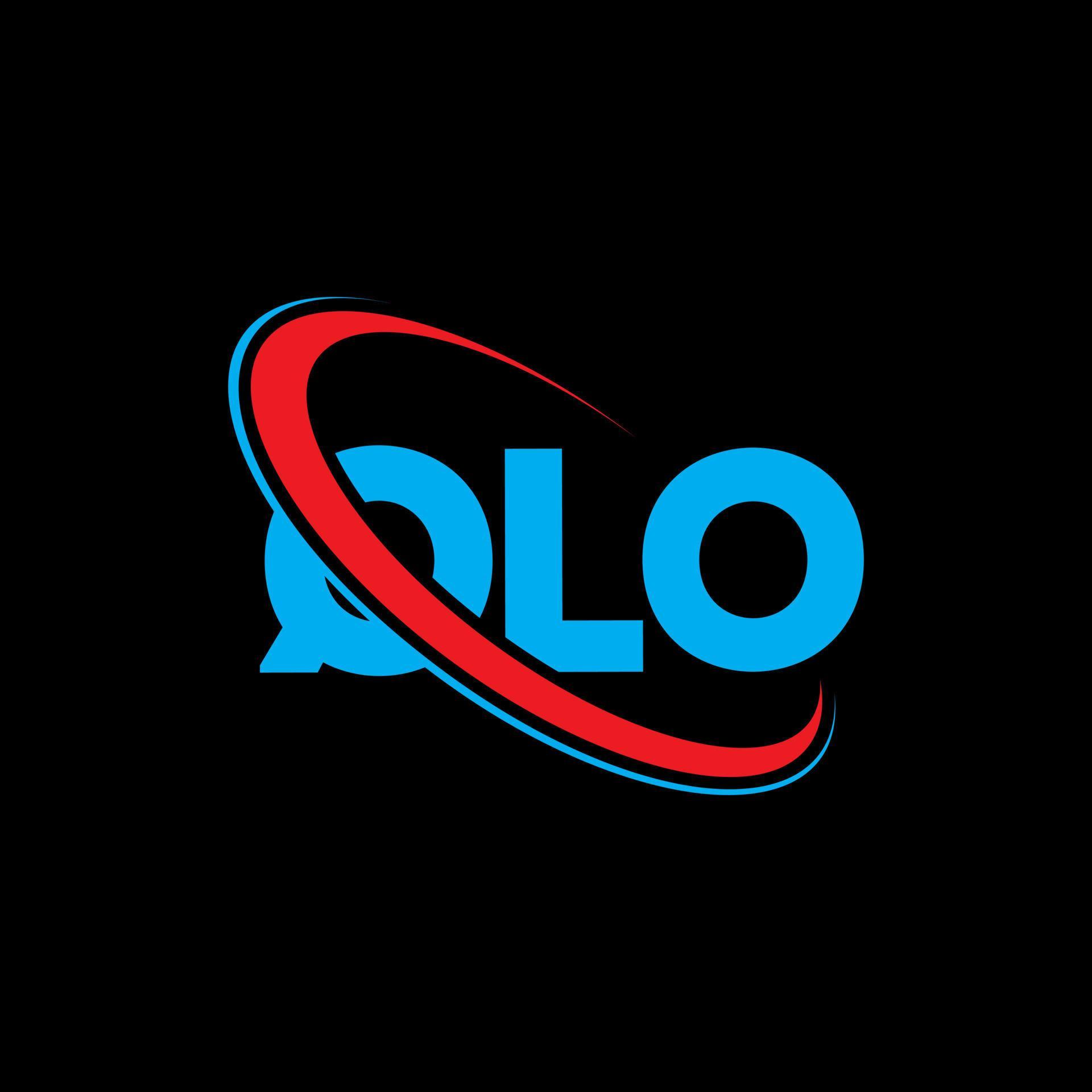 QLO logo. QLO letter. QLO letter logo design. Initials QLO logo linked with circle and uppercase ...