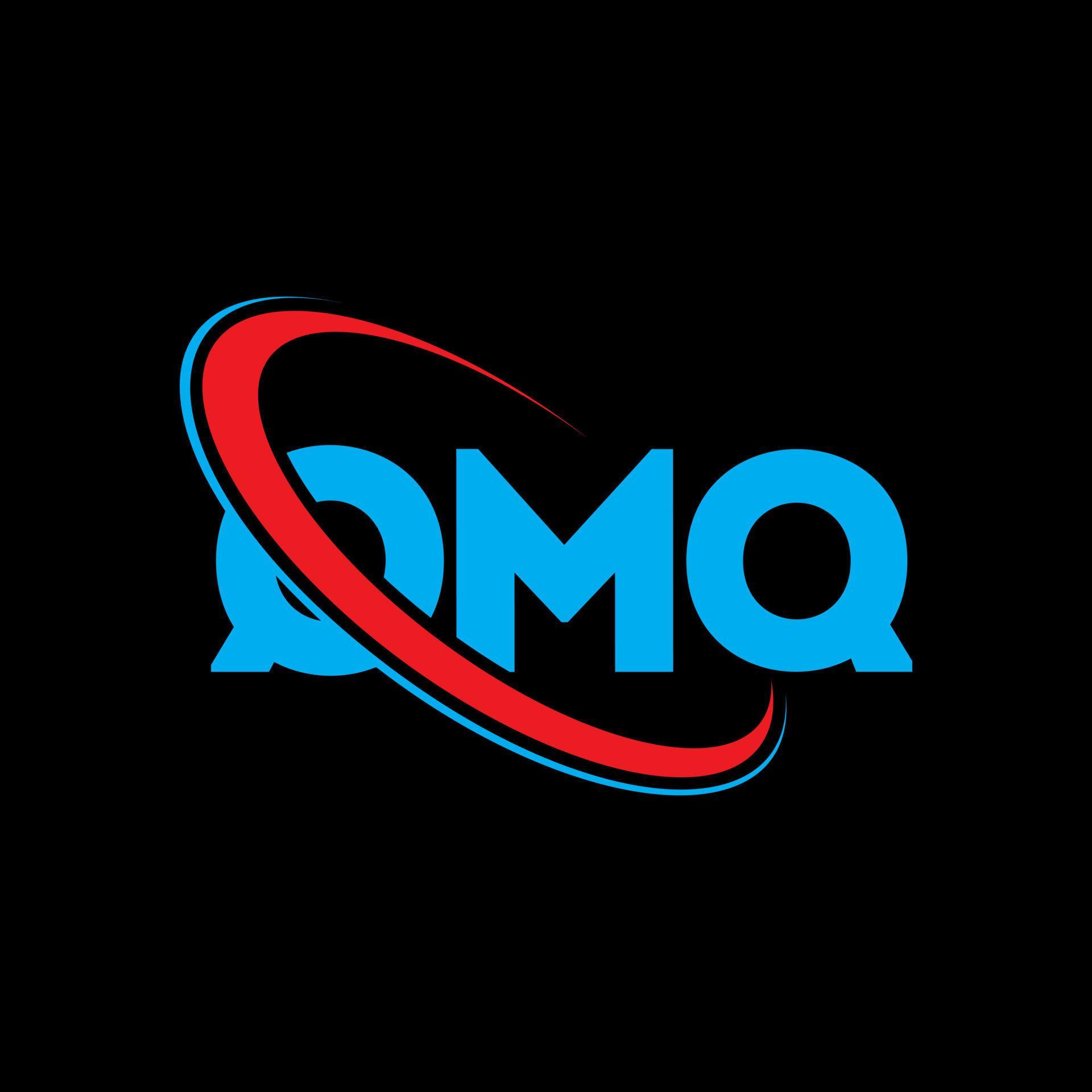 QMQ logo. QMQ letter. QMQ letter logo design. Initials QMQ logo linked with circle and uppercase ...