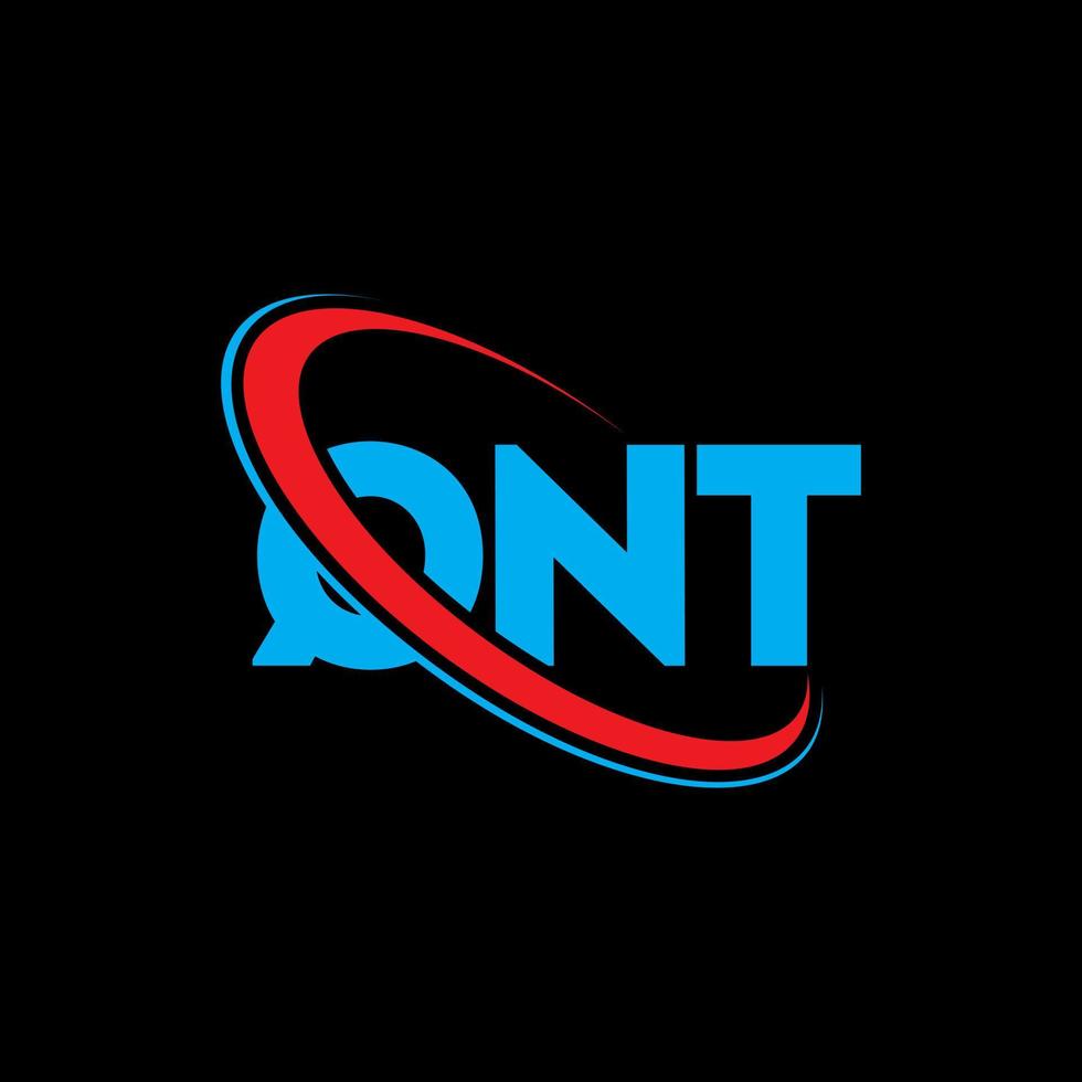 QNT logo. QNT letter. QNT letter logo design. Initials QNT logo linked with circle and uppercase ...