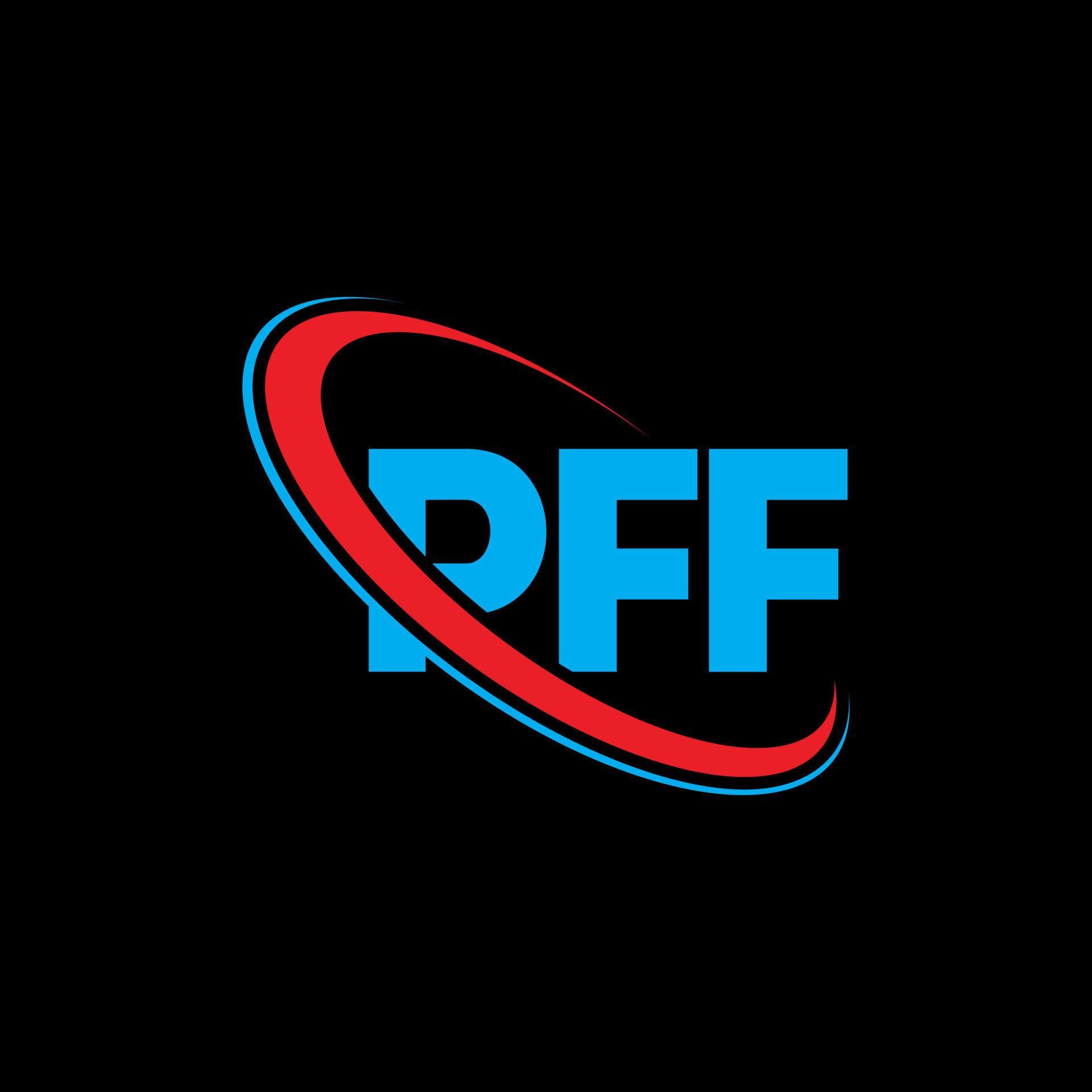 logotipo de pff. pff carta. diseño del logotipo de la letra pff. logotipo de iniciales pff ...
