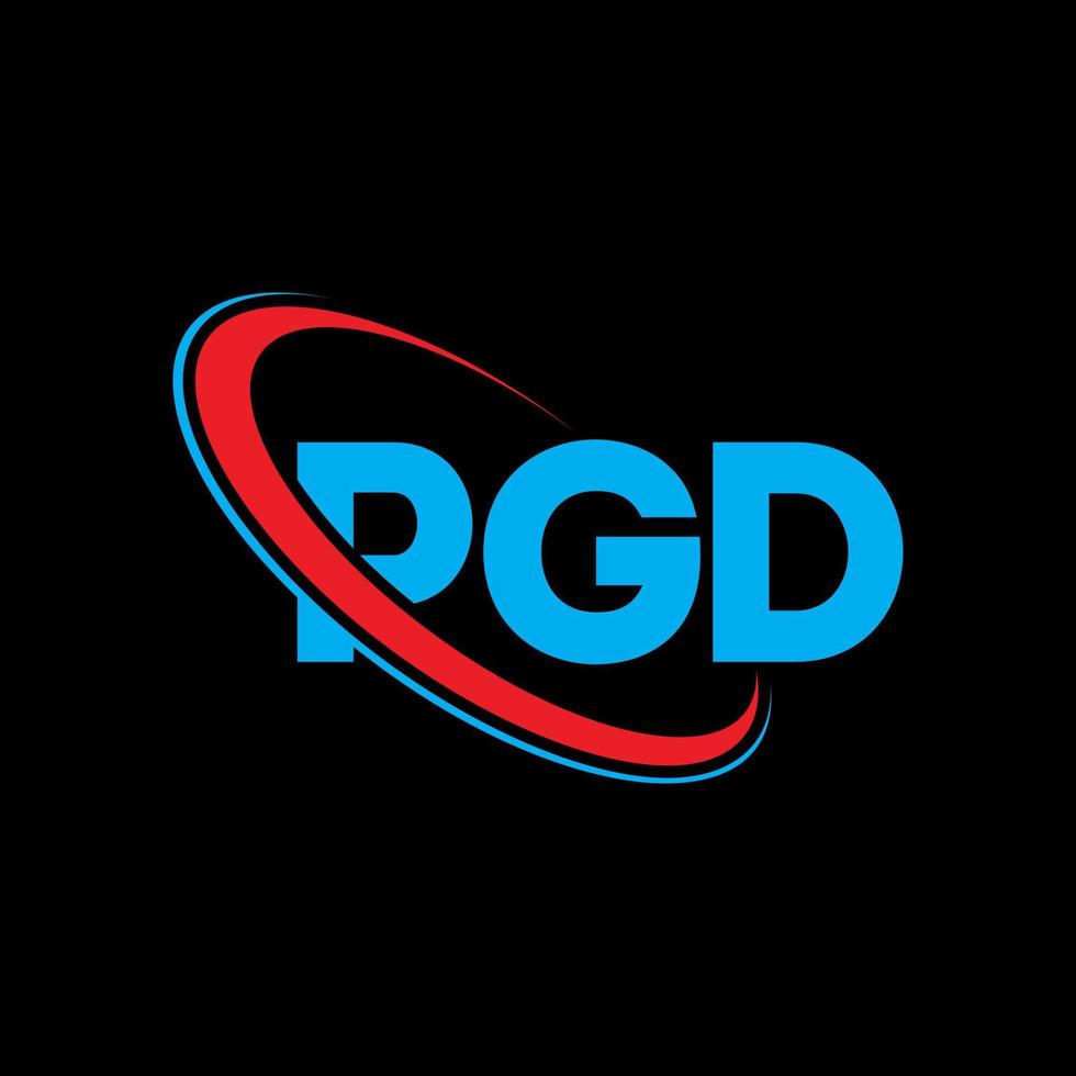 PGD logo. PGD letter. PGD letter logo design. Initials PGD logo linked with circle and uppercase ...