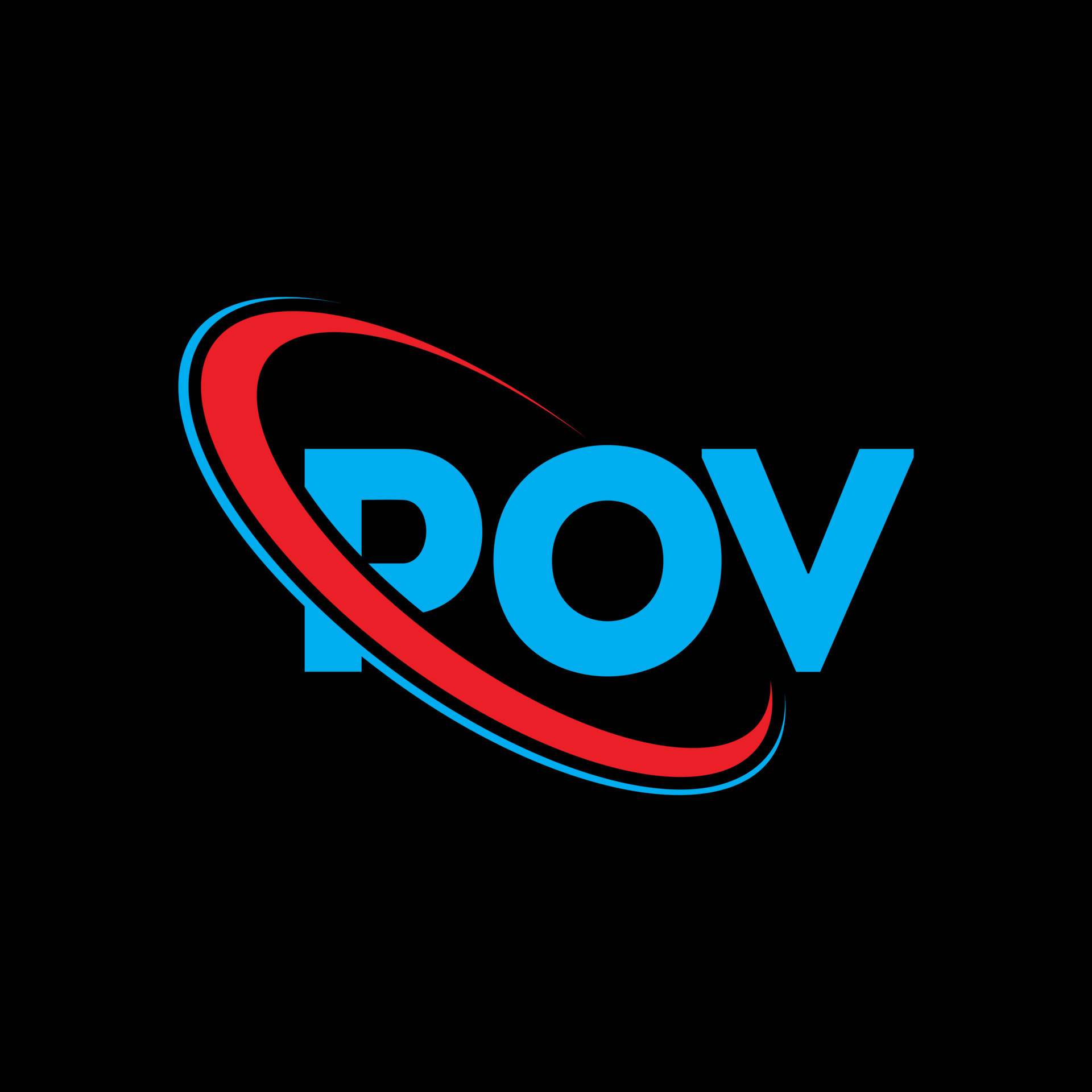 POV logo. POV letter. POV letter logo design. Initials POV logo linked ...