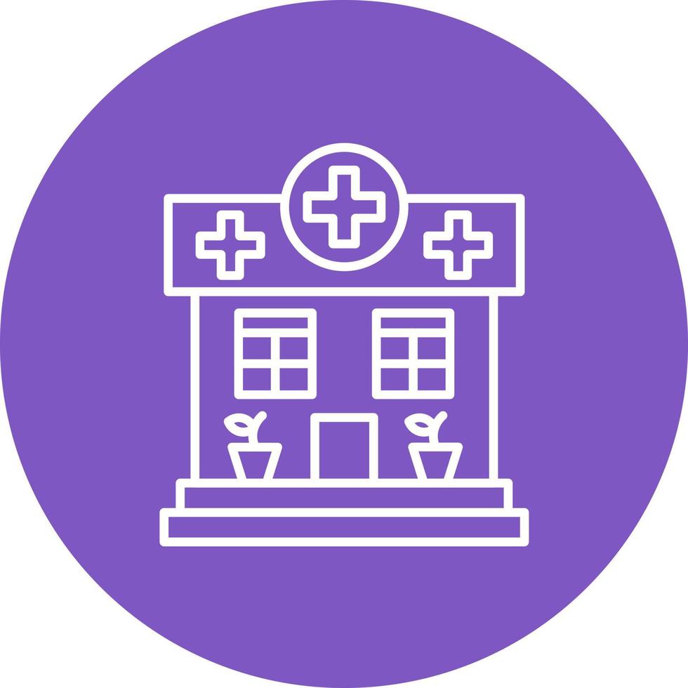 Clinic Line Circle Background Icon 9024075 Vector Art at Vecteezy