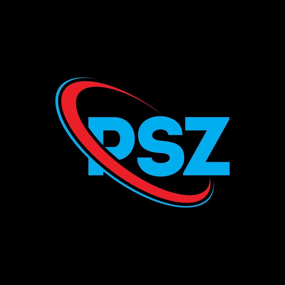 logotipo psz. carta psz. diseño del logotipo de la letra psz. Logotipo de iniciales psz ...