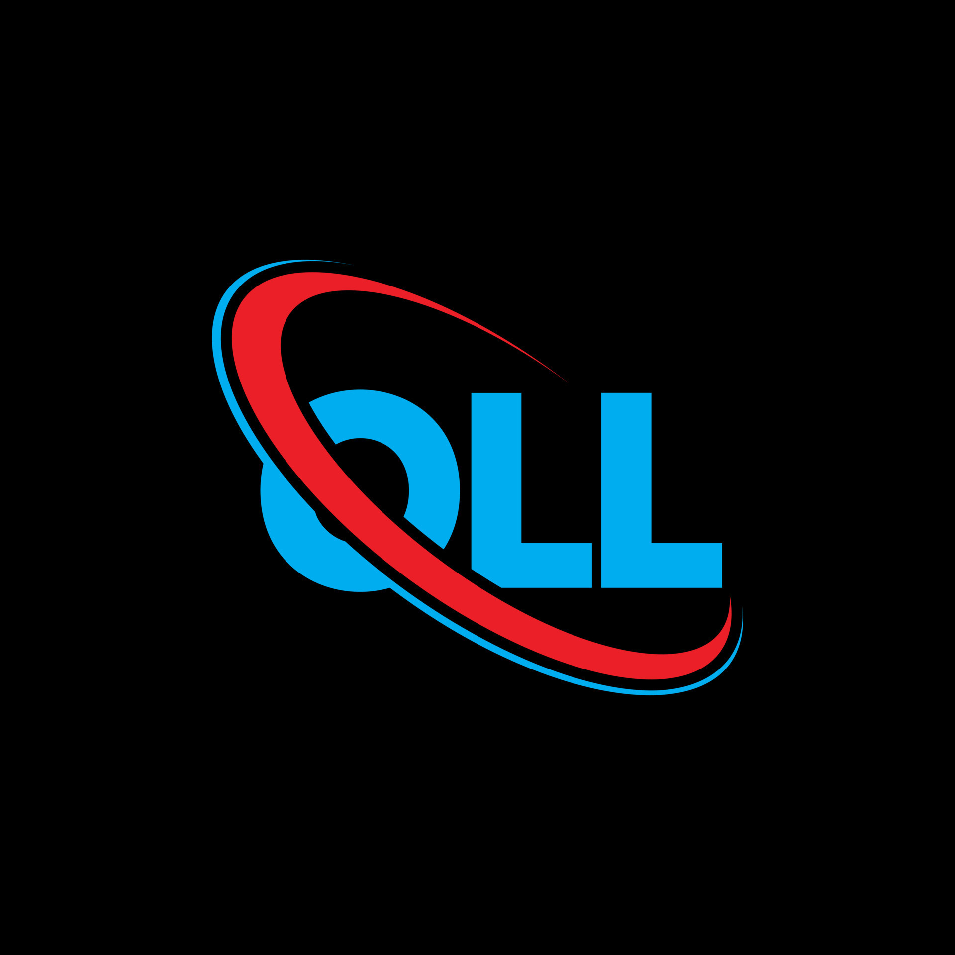 logotipo de oll. oll carta. diseño del logotipo de la letra oll. logotipo de iniciales oll ...