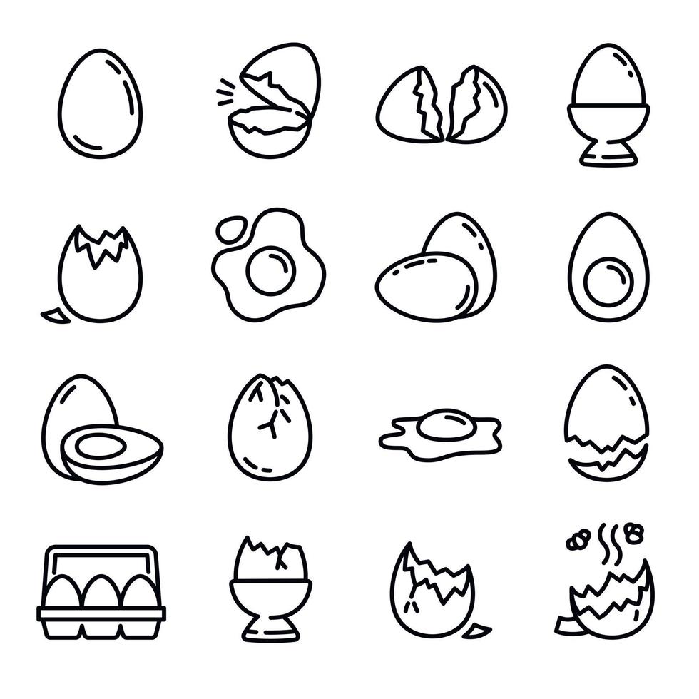 Eggshell icons set, outline style 9024446 Vector Art at Vecteezy Eggshell icons set, outline style 9024446 Vector Art at Vecteezy