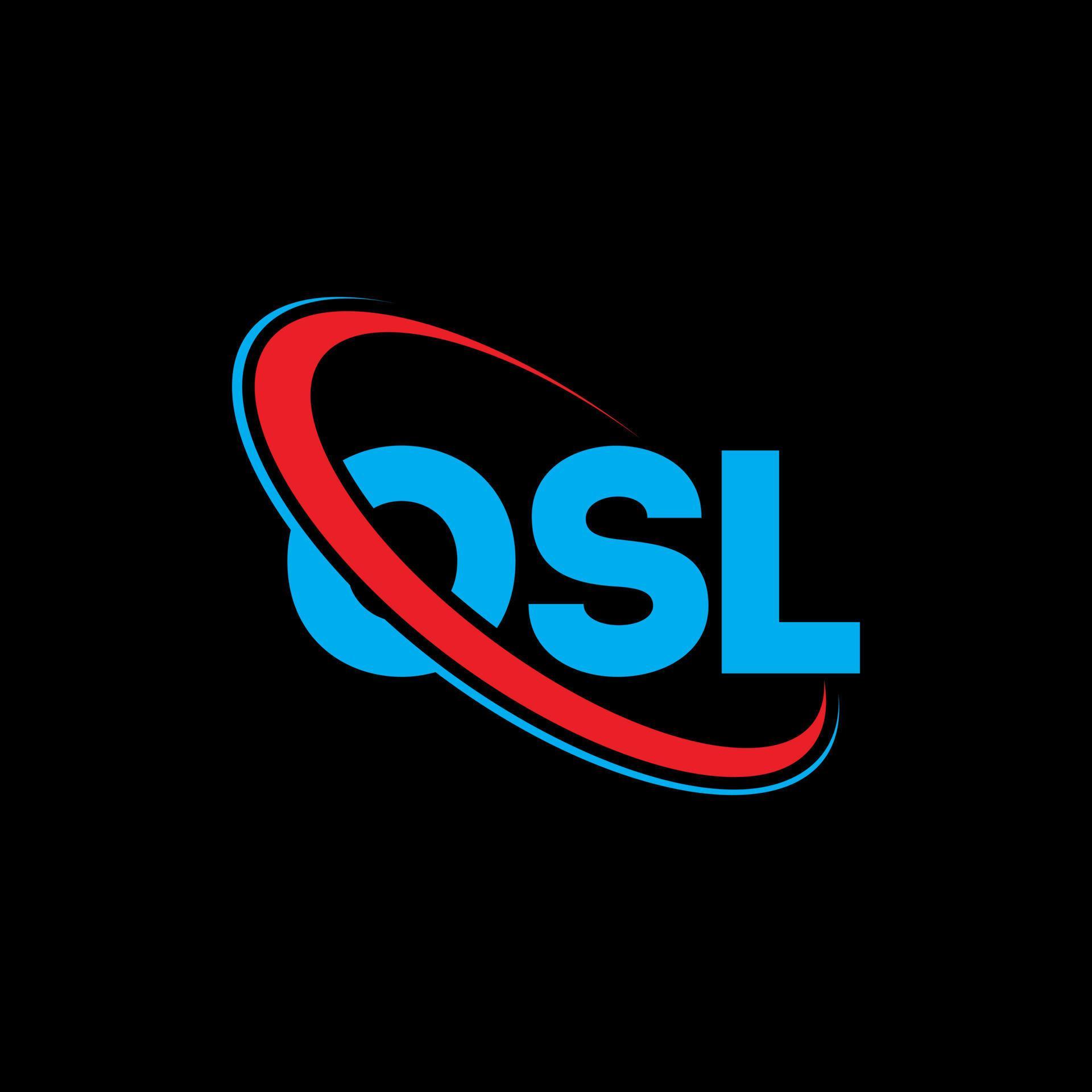 logotipo de OSL. letra osl. diseño del logotipo de la letra osl. logotipo de osl de iniciales ...
