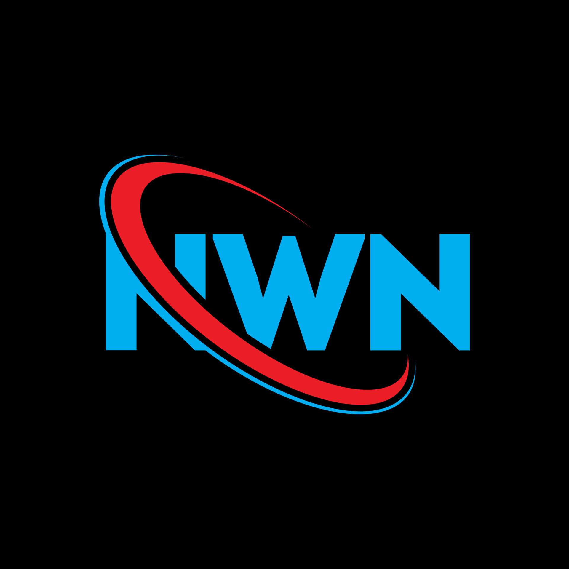 logotipo de nwn. letra nwn. diseño del logotipo de la letra nwn ...