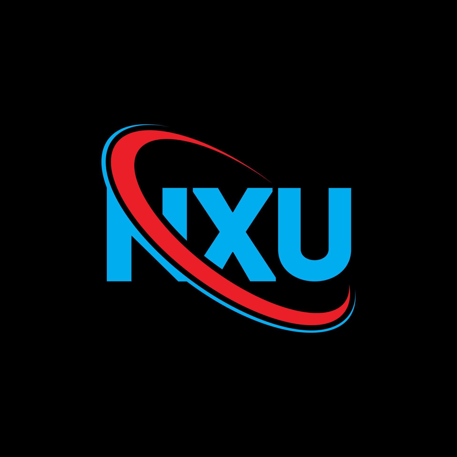 NXU logo. NXU letter. NXU letter logo design. Initials NXU logo linked with circle and uppercase ...