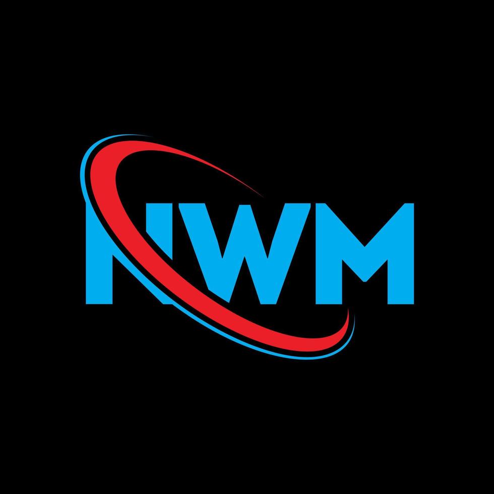 logotipo de NWM. letra nwm. diseño de logotipo de letra nwm. logotipo de iniciales nwm vinculado ...