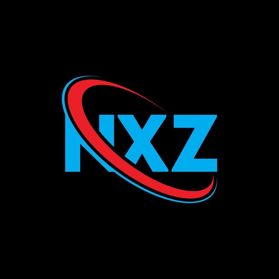 logotipo de nxz. letra nxz. diseño del logotipo de la letra nxz. logotipo de las iniciales nxz ...