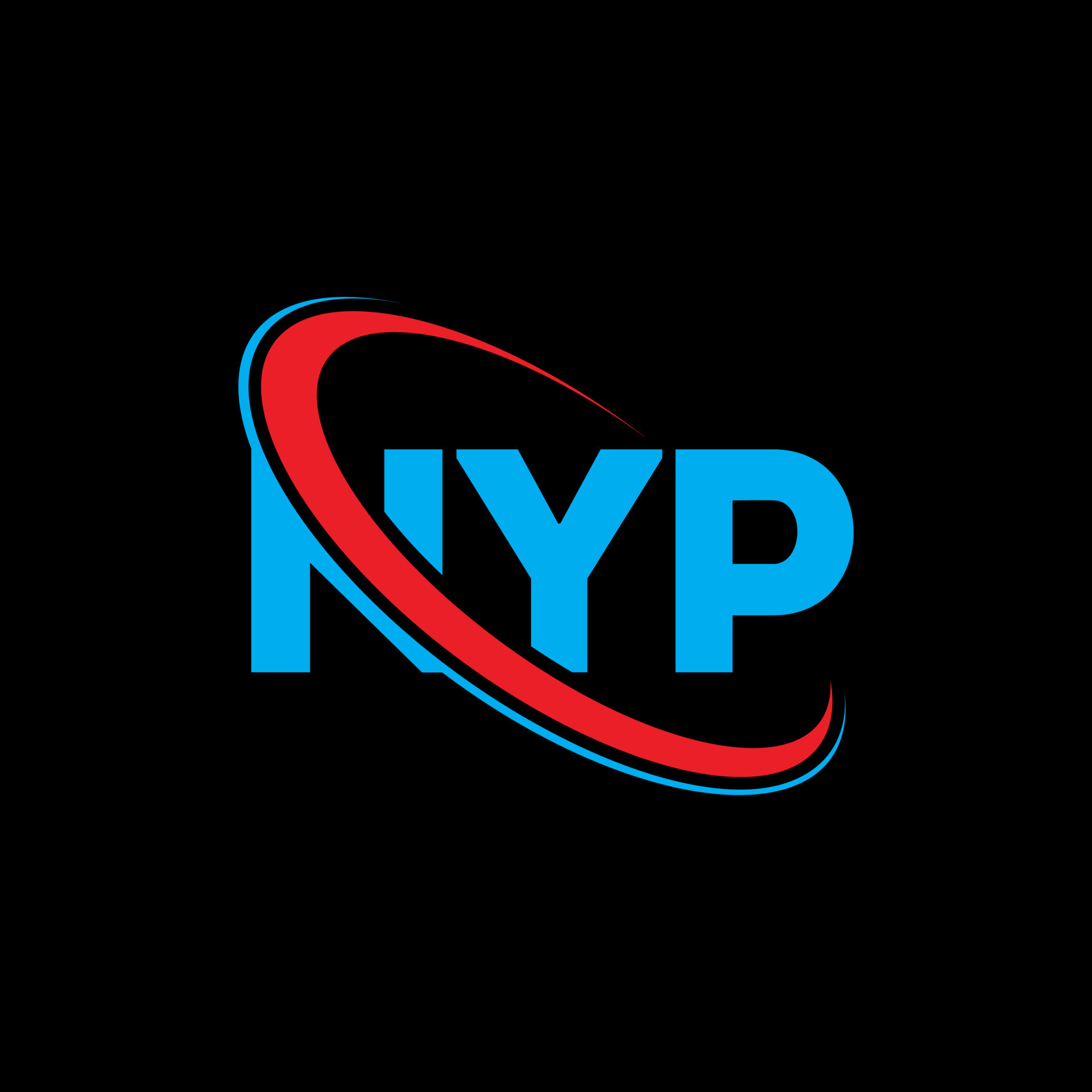 logotipo de nueva york. carta de nueva york. diseño del logotipo de la letra nyp. logotipo de ...