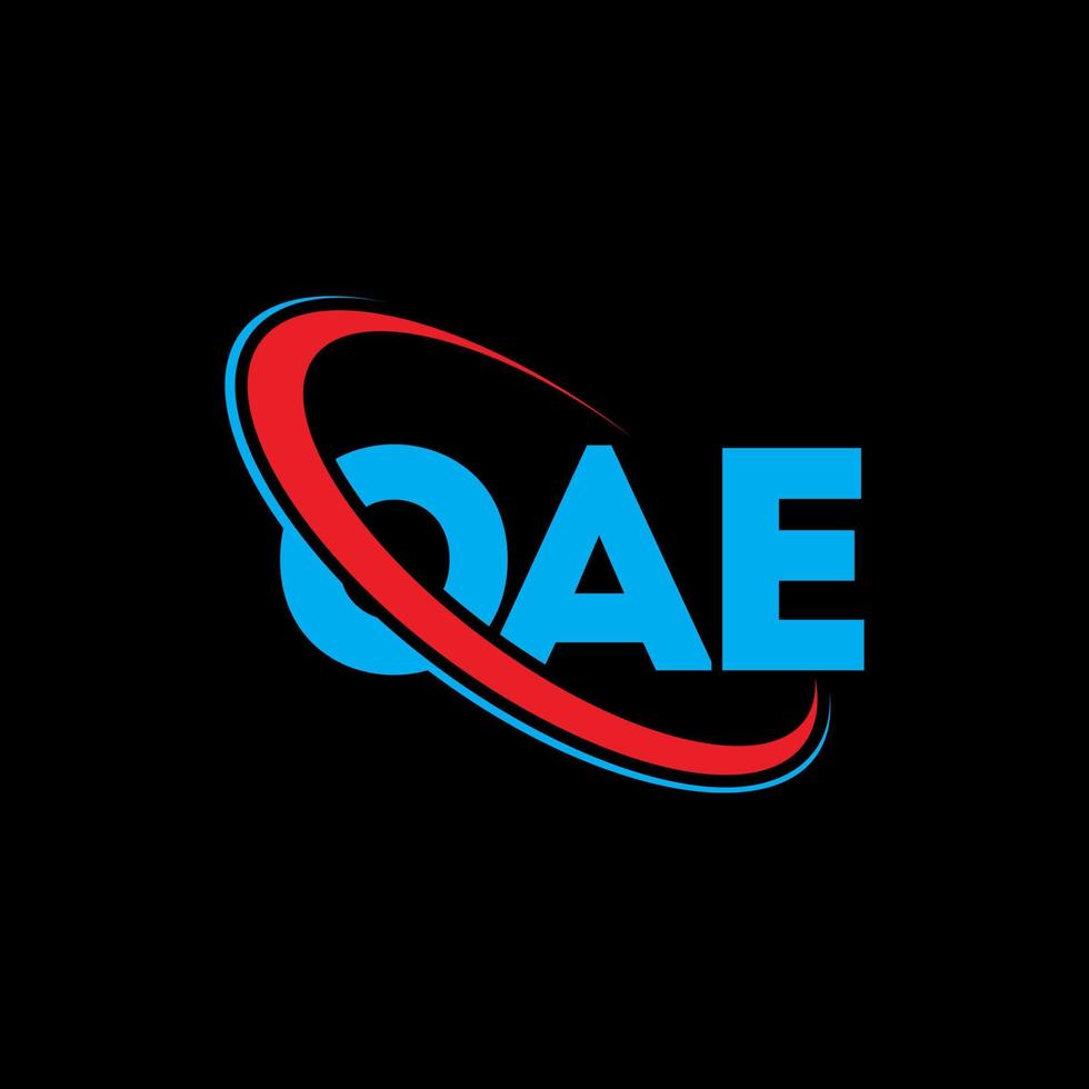 logotipo de la oae. carta oae. diseño del logotipo de la letra oae. logotipo de las iniciales ...