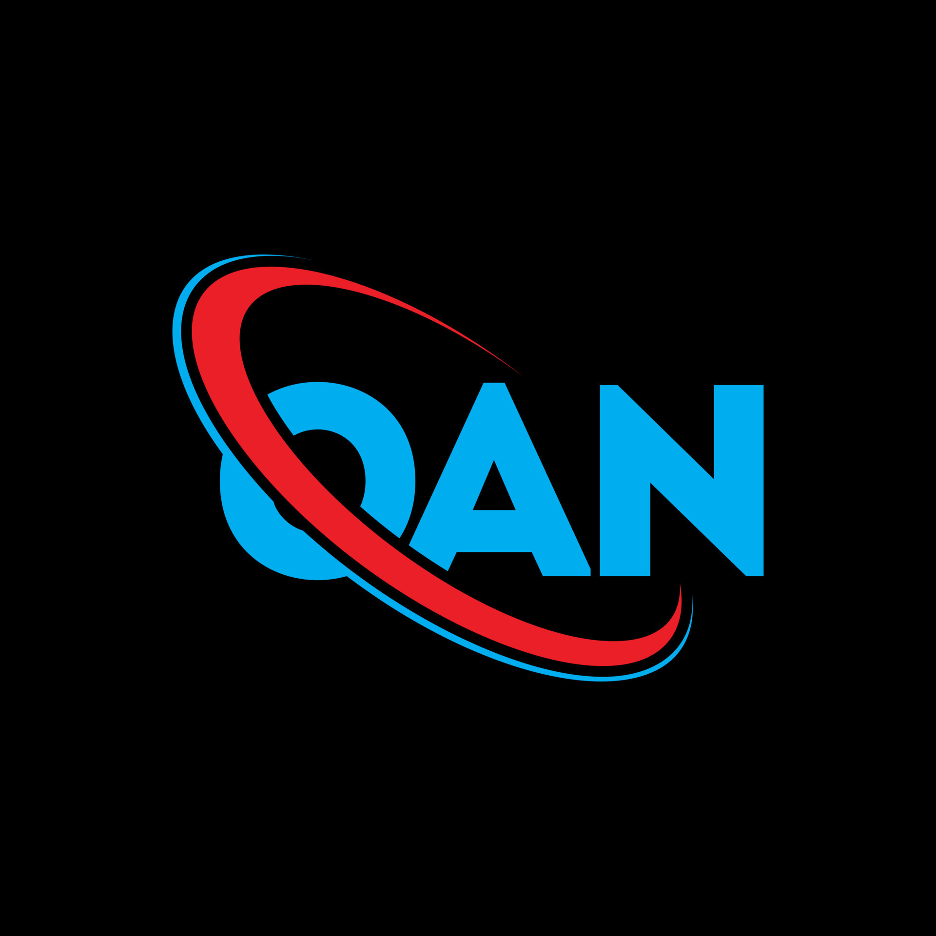 un logotipo. una carta. diseño de logotipo de letra oan. logotipo de iniciales oan vinculado con ...