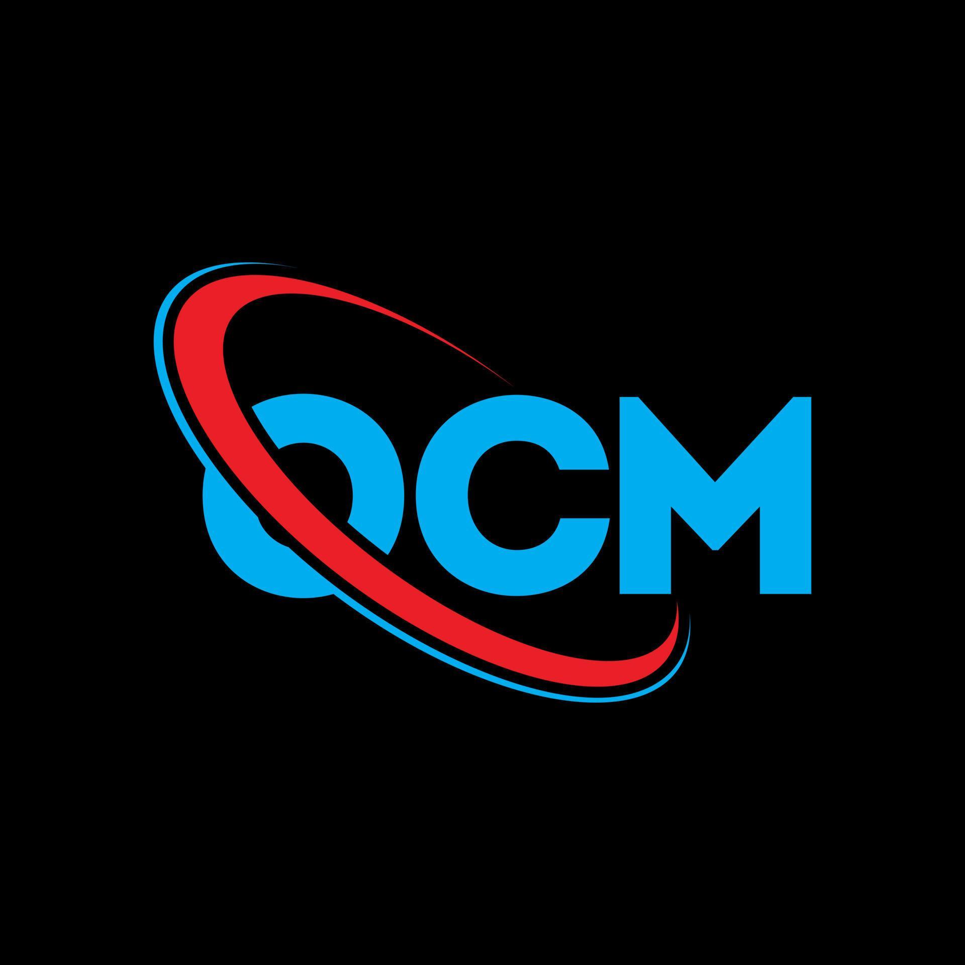 logotipo de ocm. letra ocm. diseño del logotipo de la letra ocm. logotipo de iniciales ocm ...