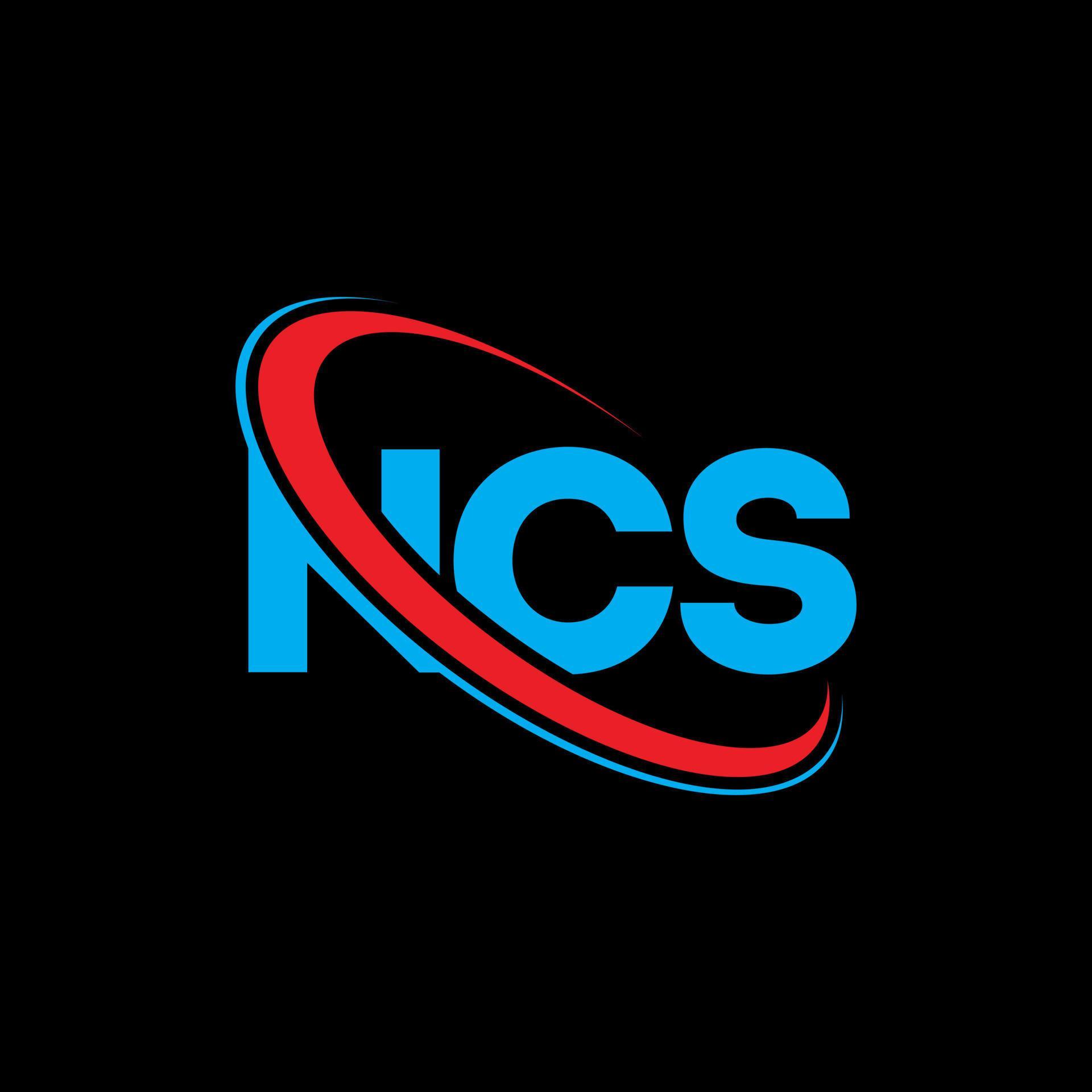 NCS logo. NCS letter. NCS letter logo design. Initials NCS logo linked with circle and uppercase ...