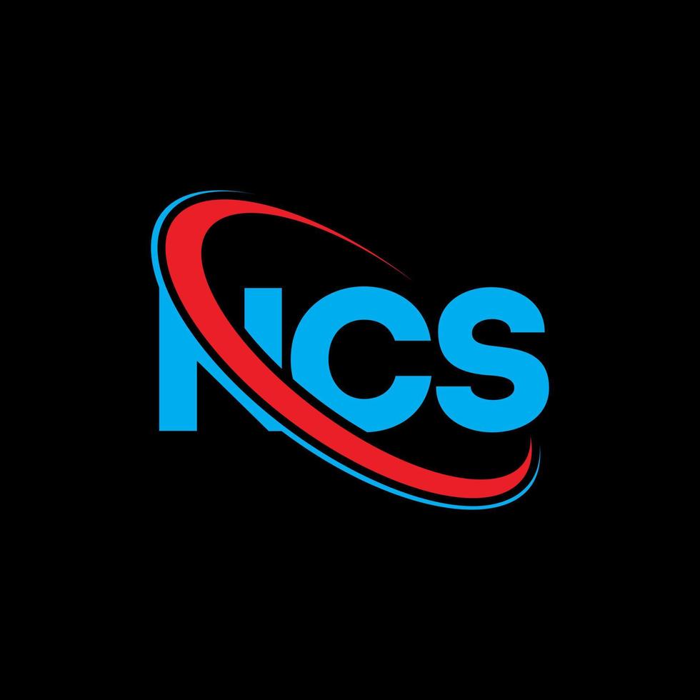 NCS logo. NCS letter. NCS letter logo design. Initials NCS logo linked with circle and uppercase ...