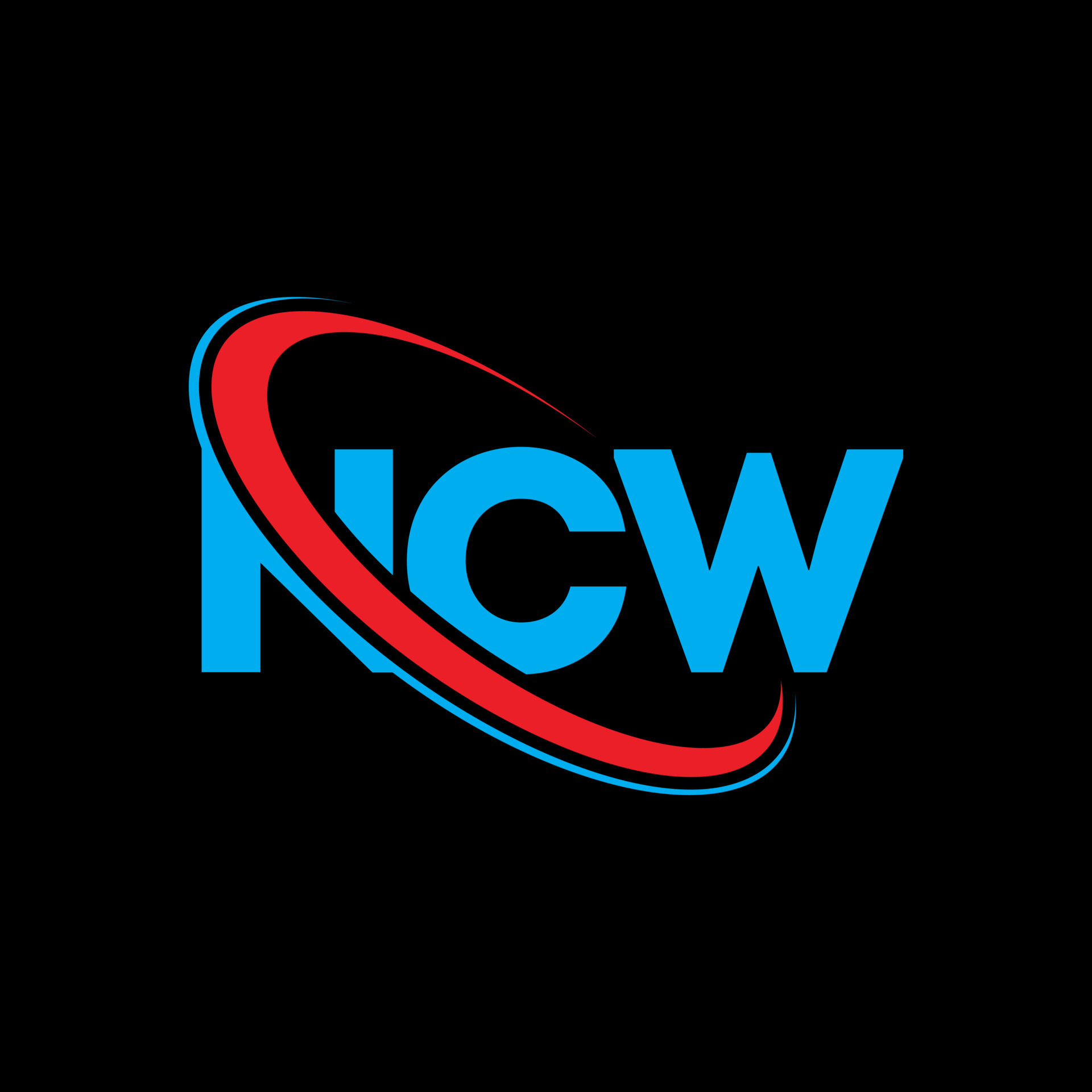 logotipo de ncw. letra ncw. diseño de logotipo de letra ncw. logotipo de iniciales ncw vinculado ...