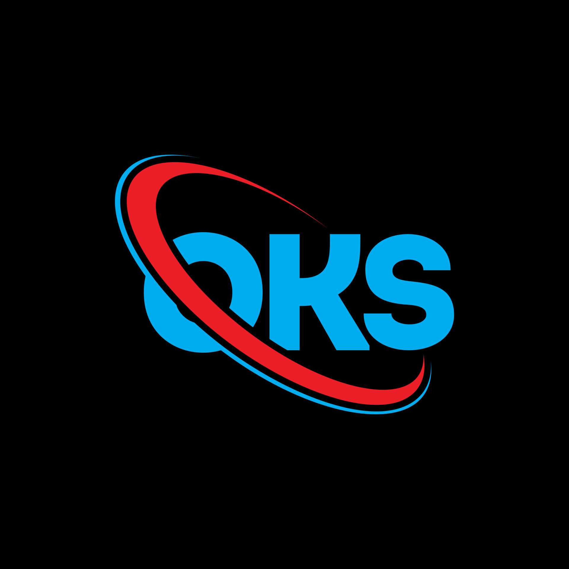 OKS logo. OKS letter. OKS letter logo design. Initials OKS logo linked ...
