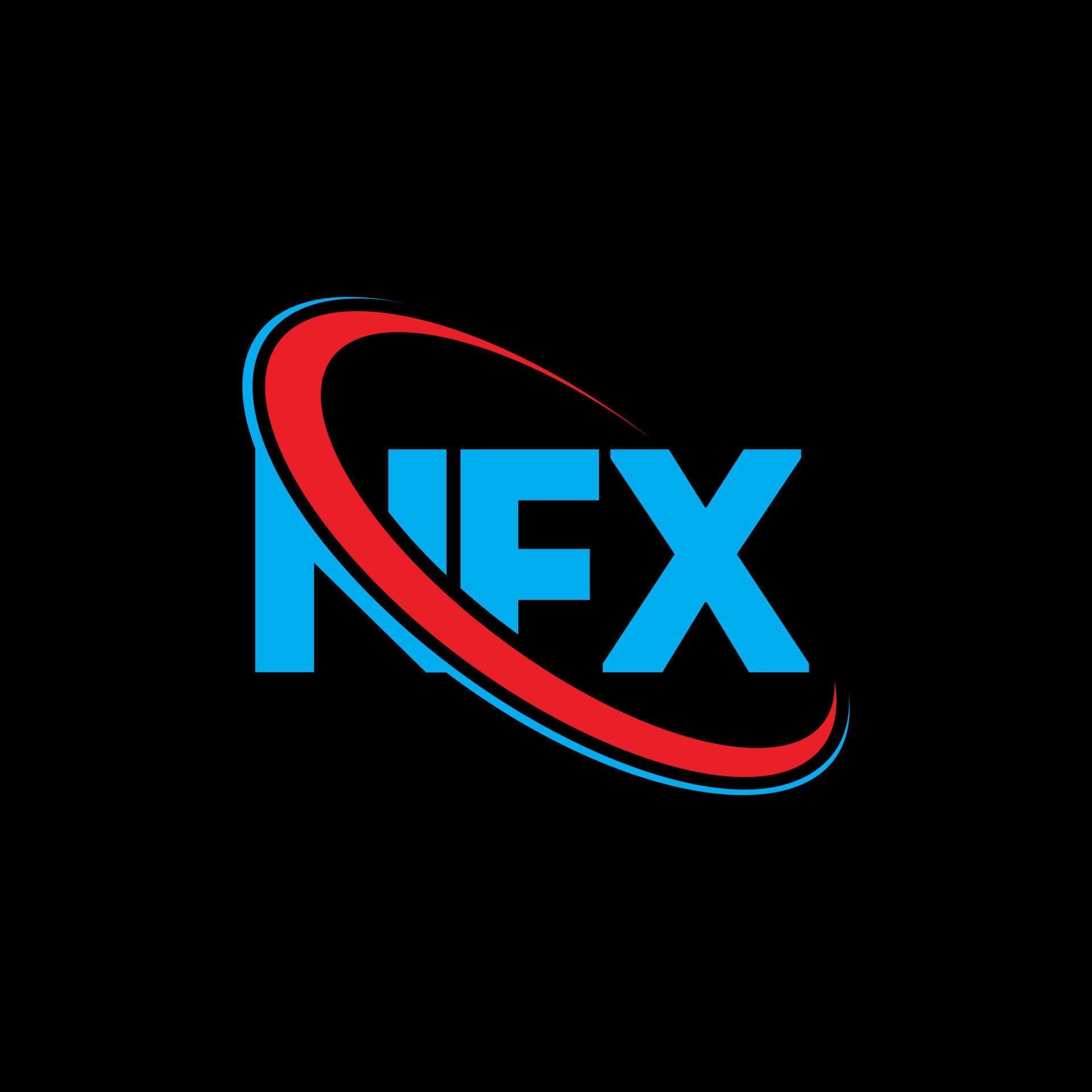 NFX logo. NFX letter. NFX letter logo design. Initials NFX logo linked with circle and uppercase ...