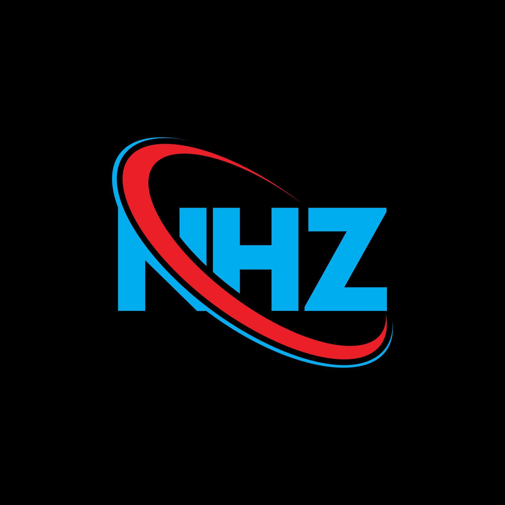 NHZ logo. NHZ letter. NHZ letter logo design. Initials NHZ logo linked with circle and uppercase ...