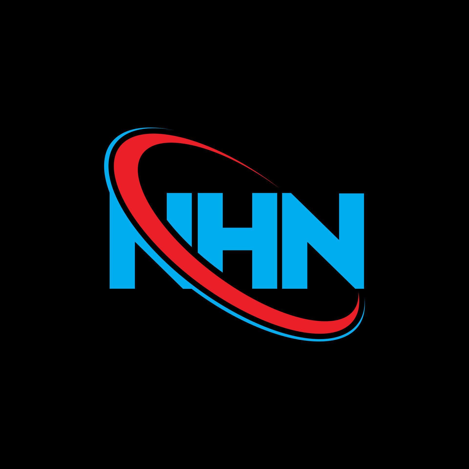 NHN logo. NHN letter. NHN letter logo design. Initials NHN logo linked with circle and uppercase ...