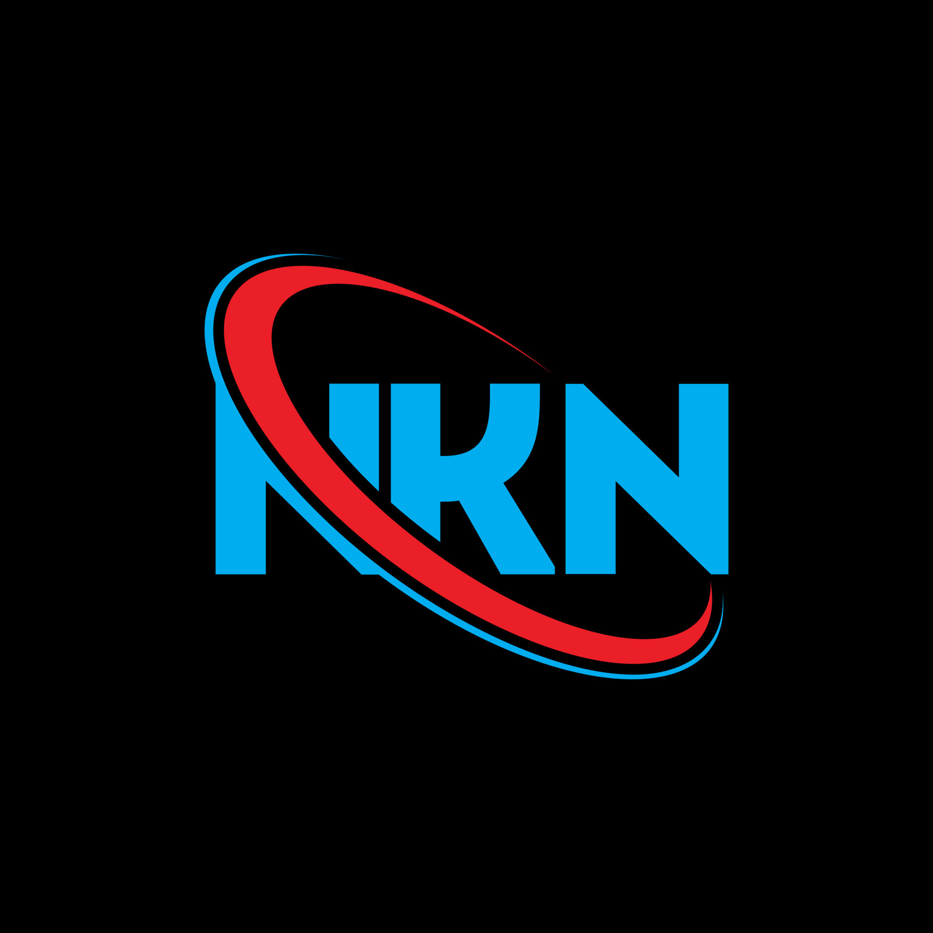 logotipo de nkn. letra nkn. diseño del logotipo de la letra nkn. Logotipo de iniciales nkn ...