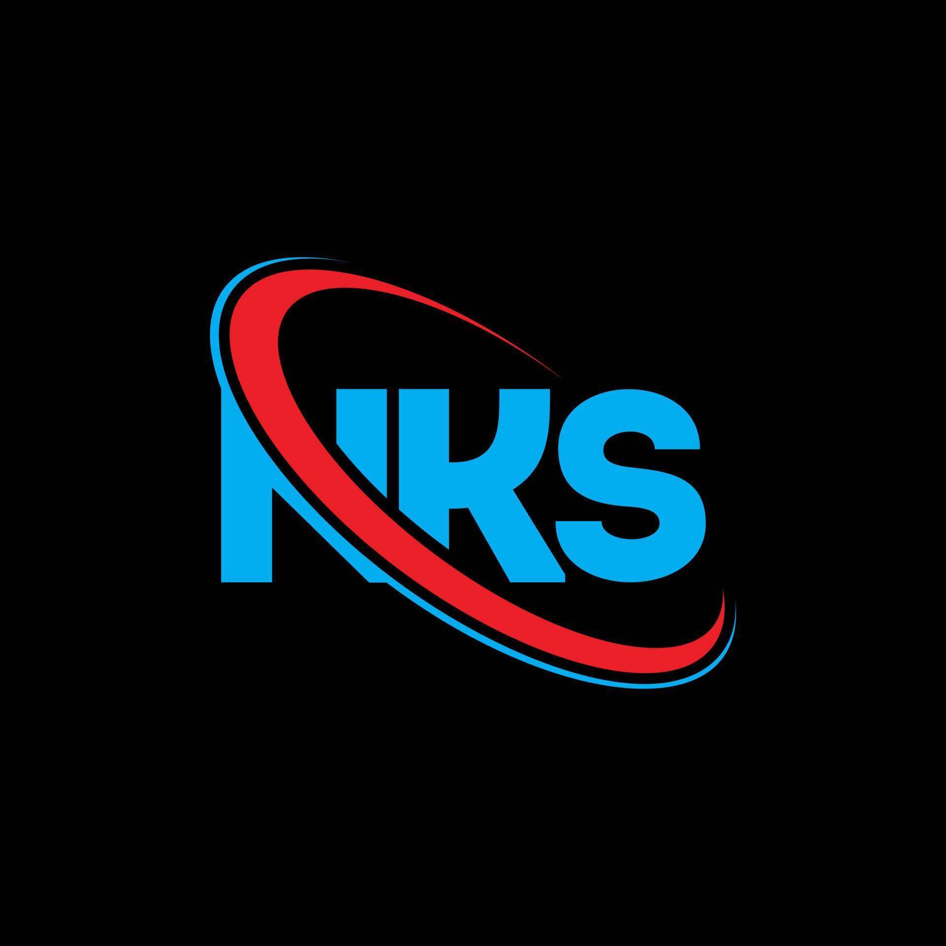 NKS logo. NKS letter. NKS letter logo design. Initials NKS logo linked with circle and uppercase ...