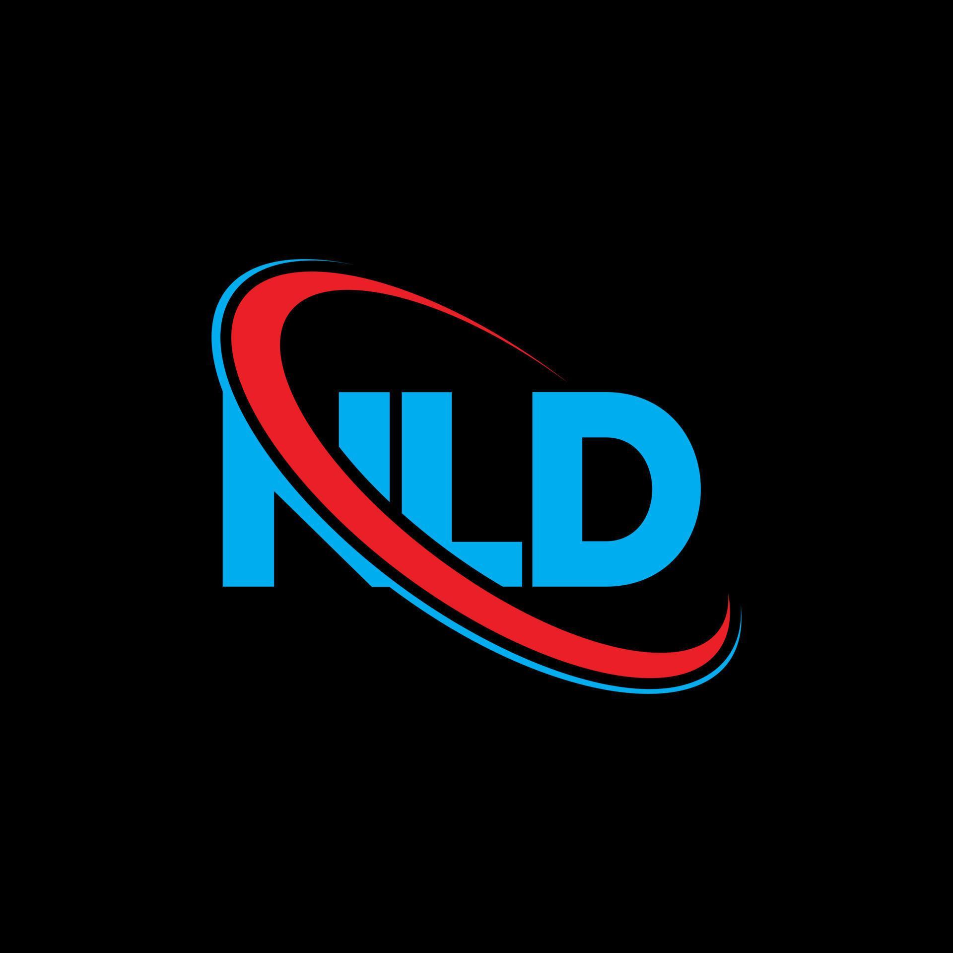 NLD logo. NLD letter. NLD letter logo design. Initials NLD logo linked with circle and uppercase ...