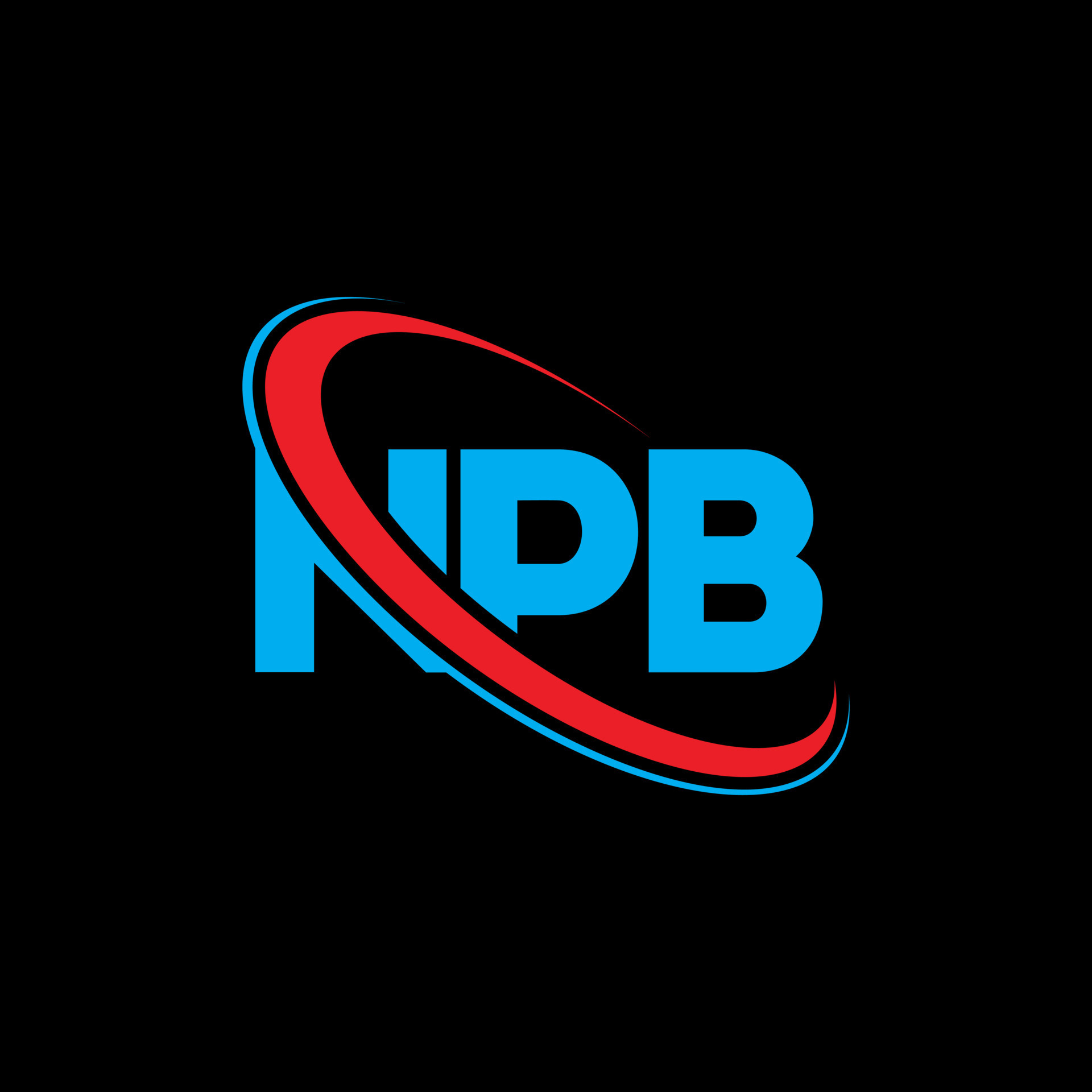 logotipo de la NPB. carta npb. diseño de logotipo de letra npb. logotipo de iniciales npb ...