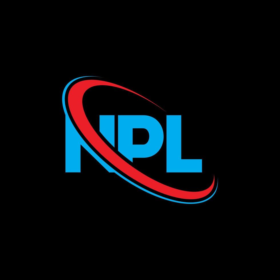 logotipo de la npl. carta npl. diseño de logotipo de letra npl. logotipo de iniciales npl ...